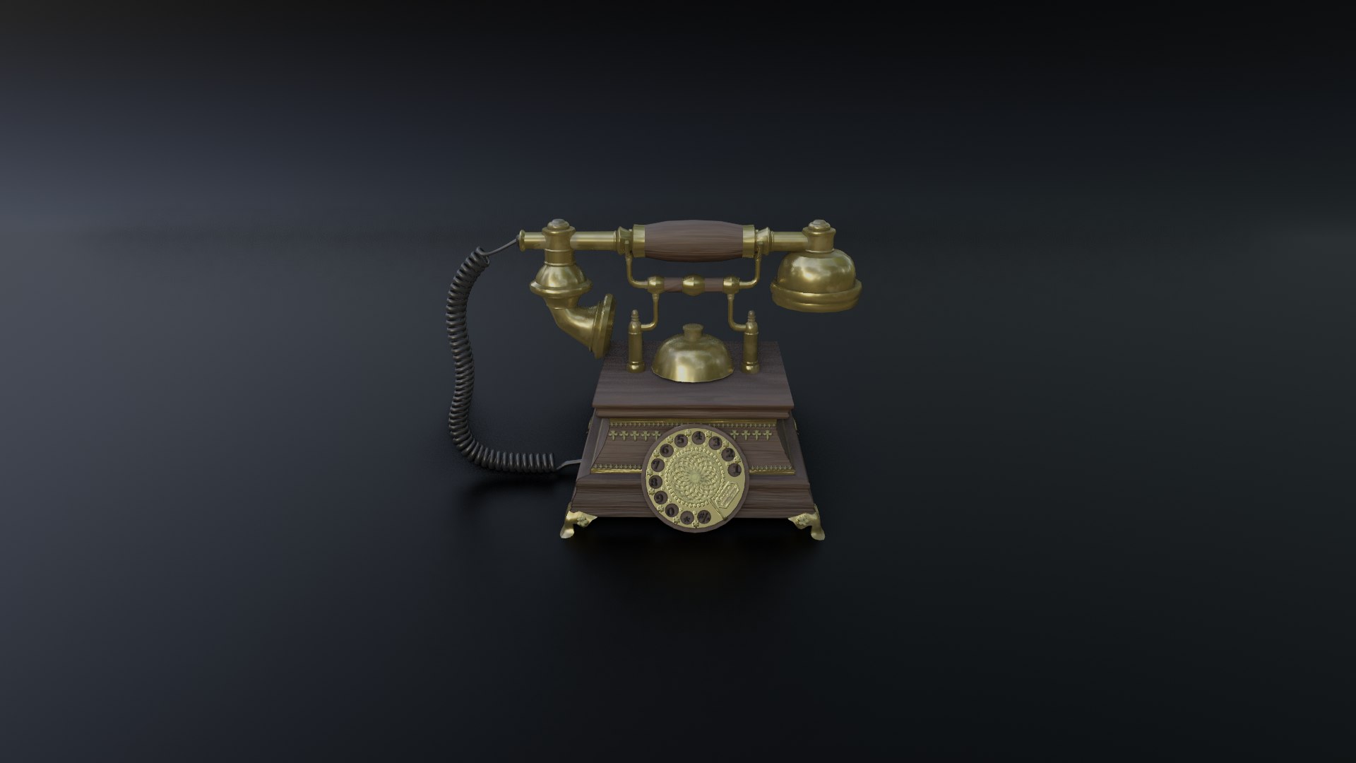 3D Vintage Rotary Phone model - TurboSquid 1958282