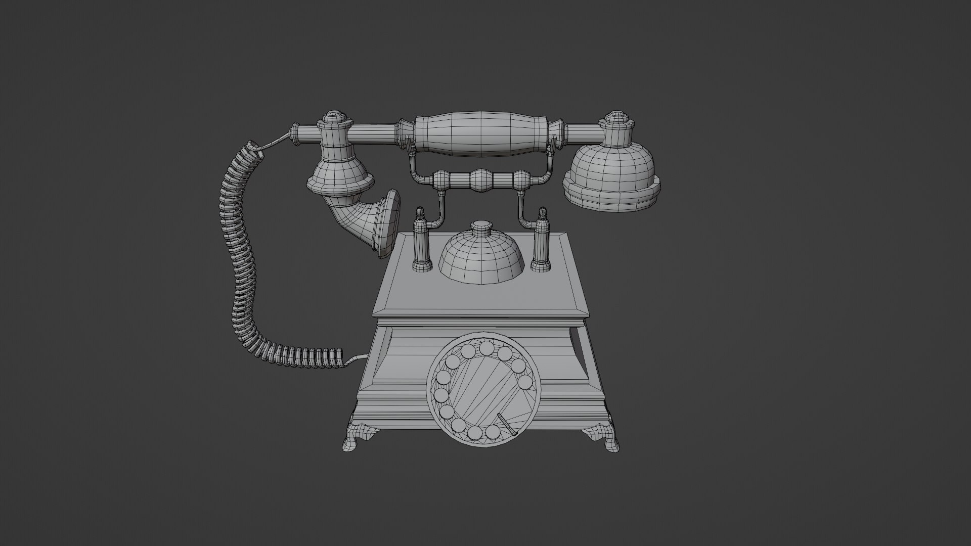 3D Vintage Rotary Phone model - TurboSquid 1958282