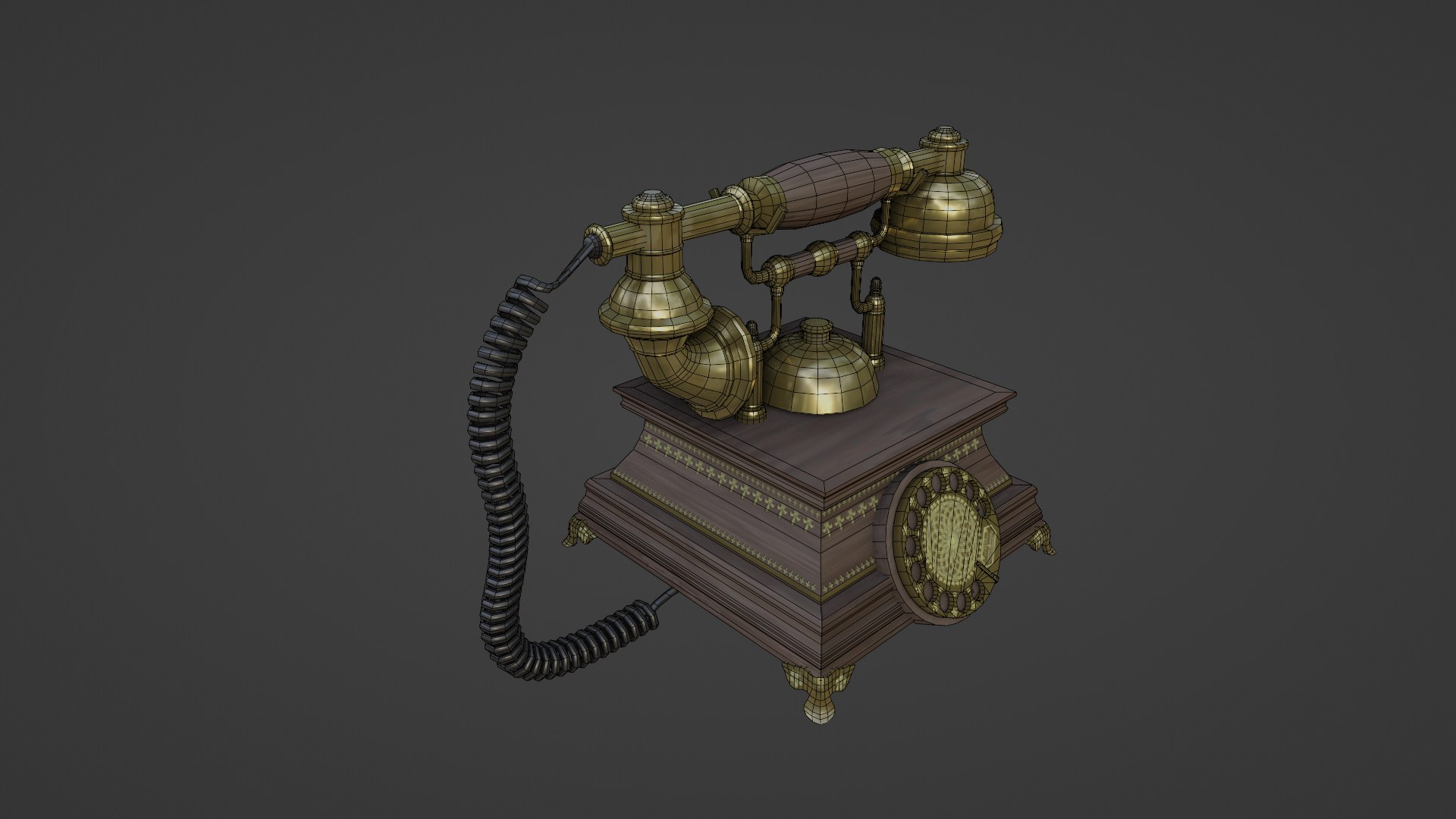 3D Vintage Rotary Phone model - TurboSquid 1958282