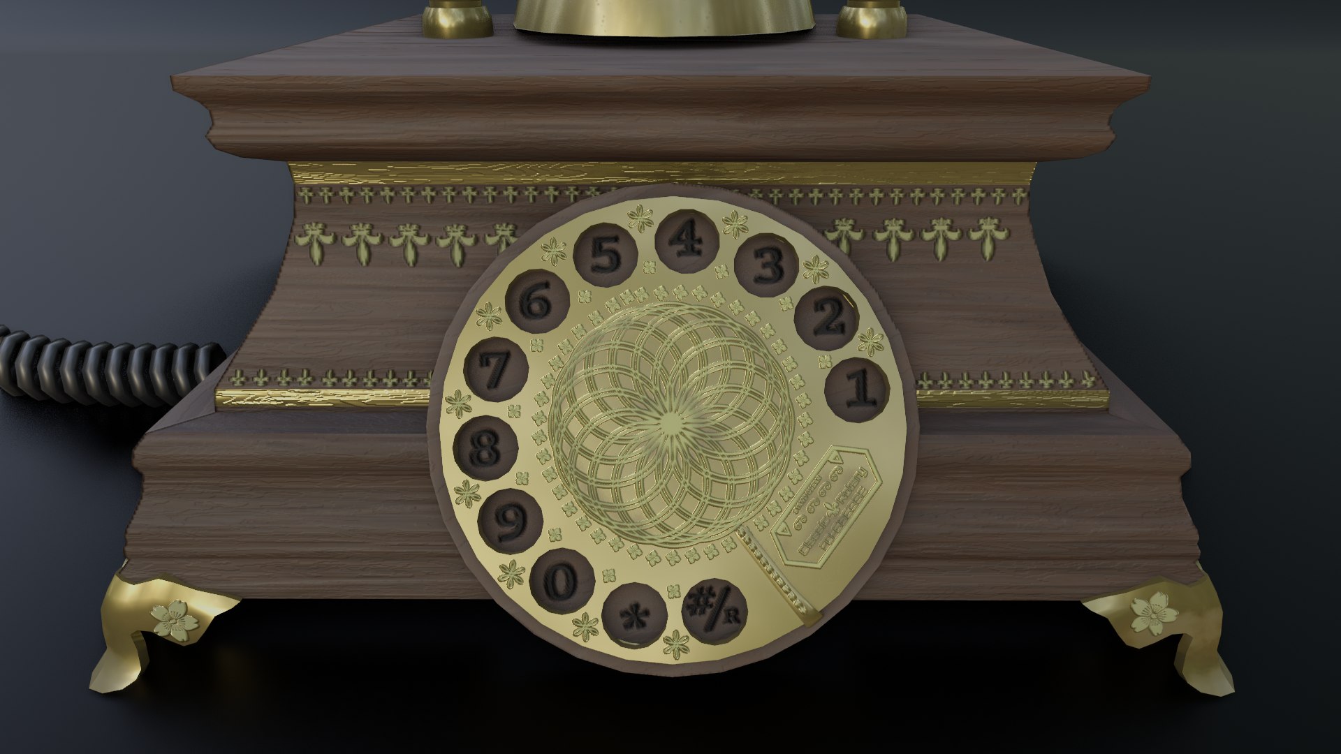 3D Vintage Rotary Phone model - TurboSquid 1958282