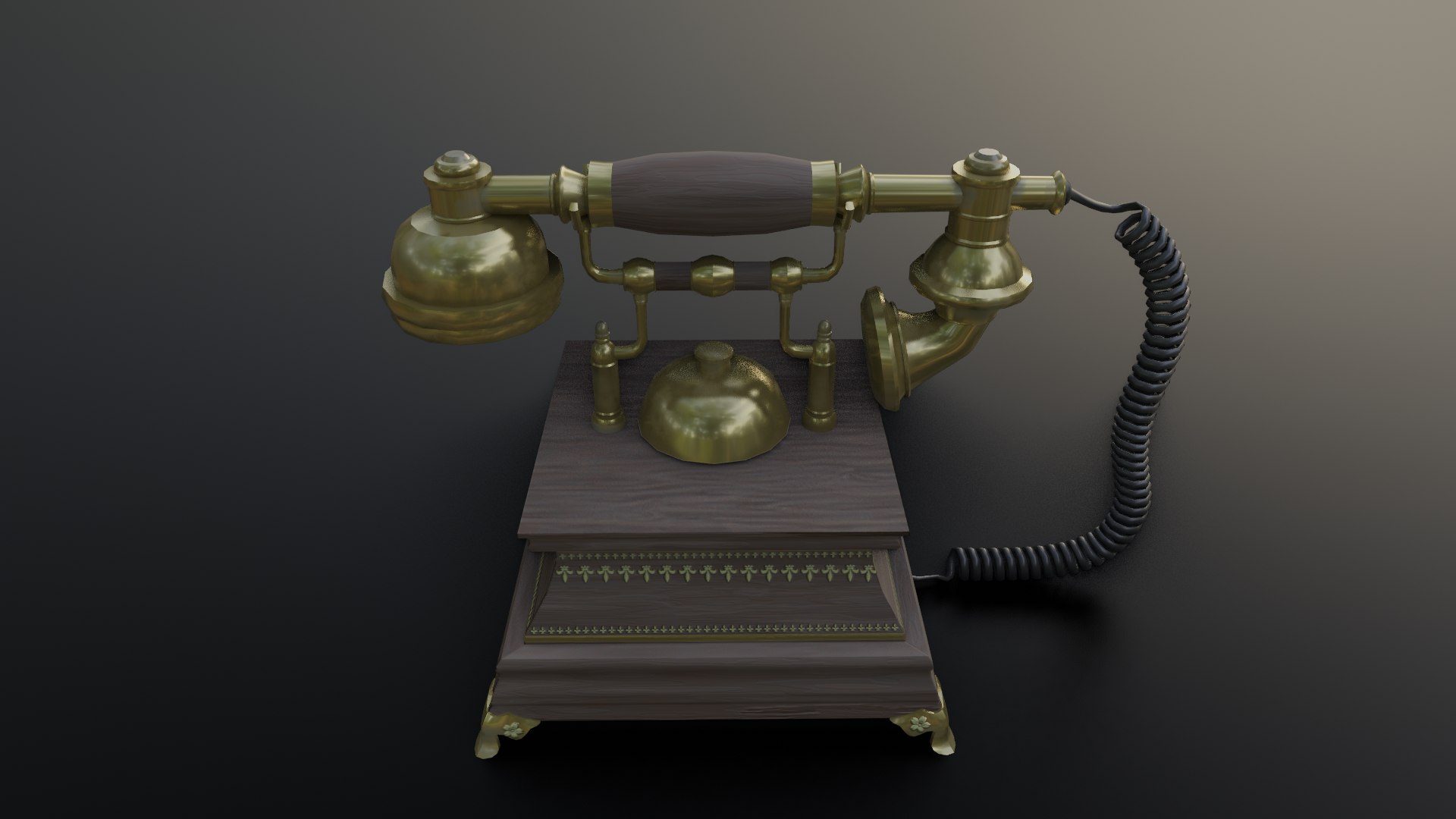 3D Vintage Rotary Phone model - TurboSquid 1958282