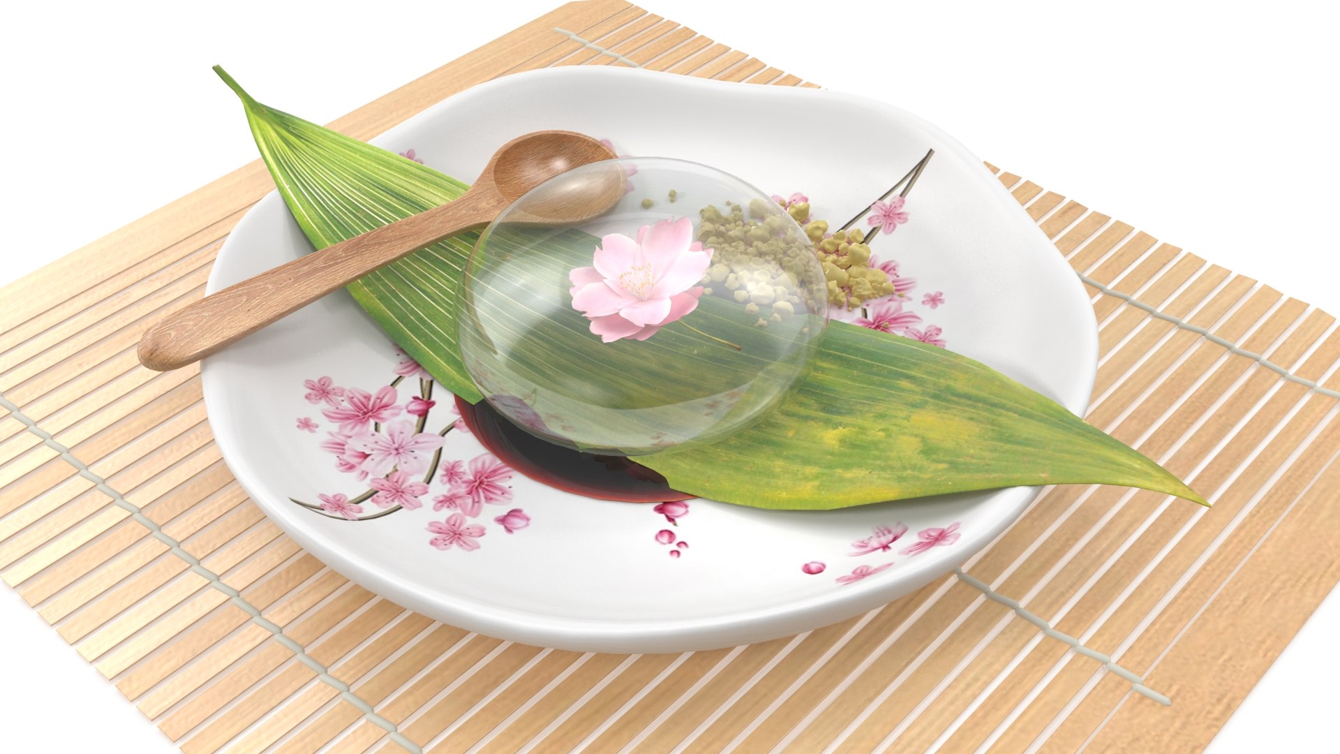 Japanese Raindrop Cake Model - TurboSquid 2052031