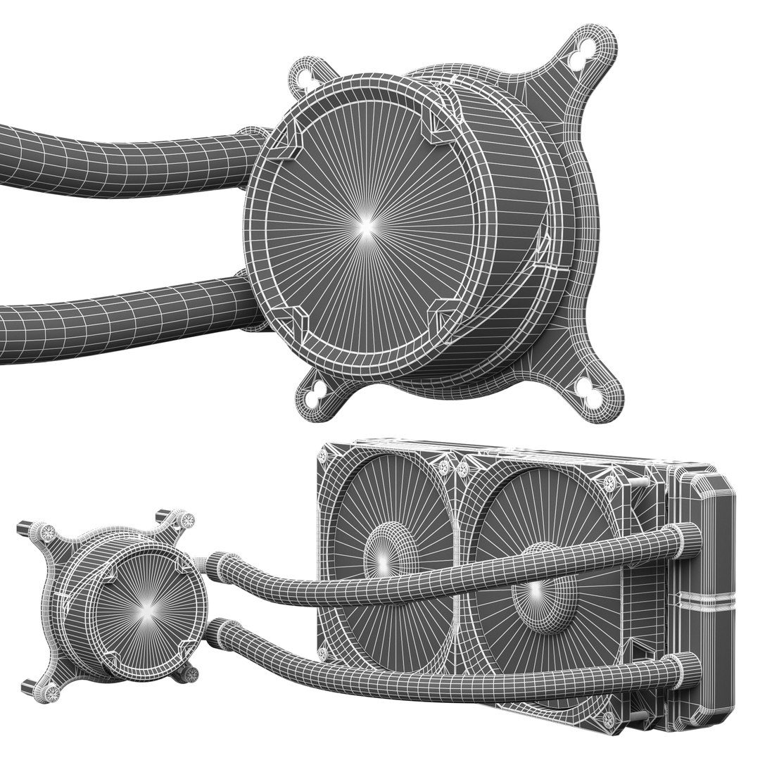 3D model Asus ROG Strix LC II - TurboSquid 2003814