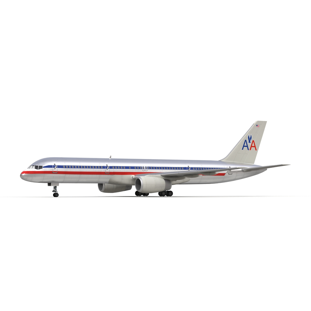 boeing 757 200 american airlines 3d max