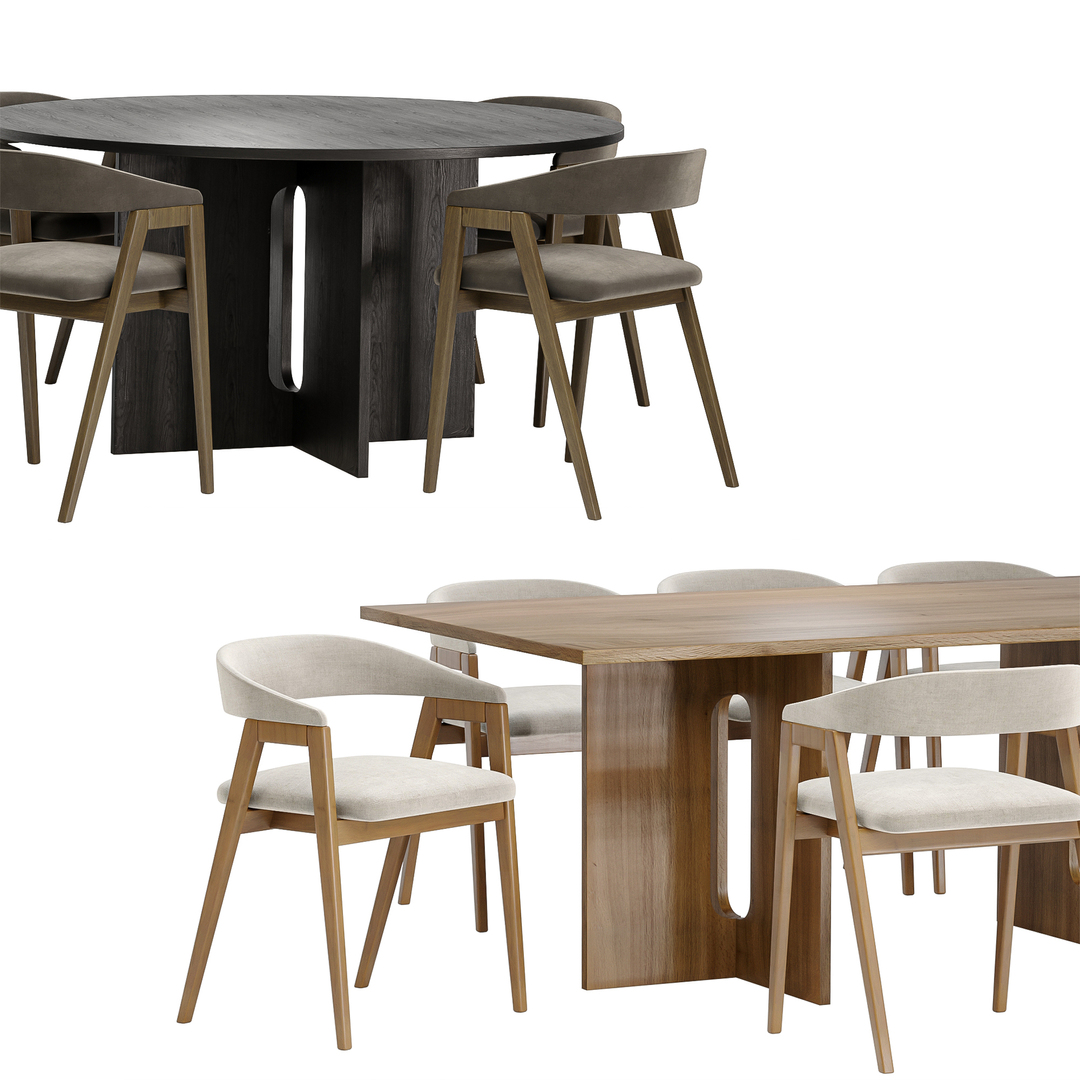 modèle 3D de chaise trevor avec tables Androgyne - TurboSquid 2264830