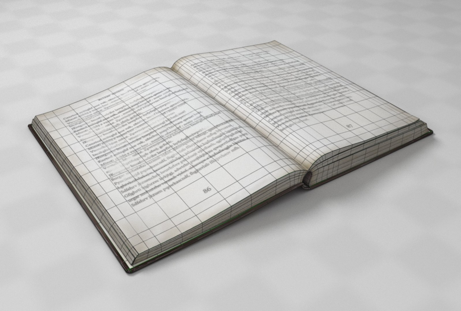 3D described open book - TurboSquid 1423239