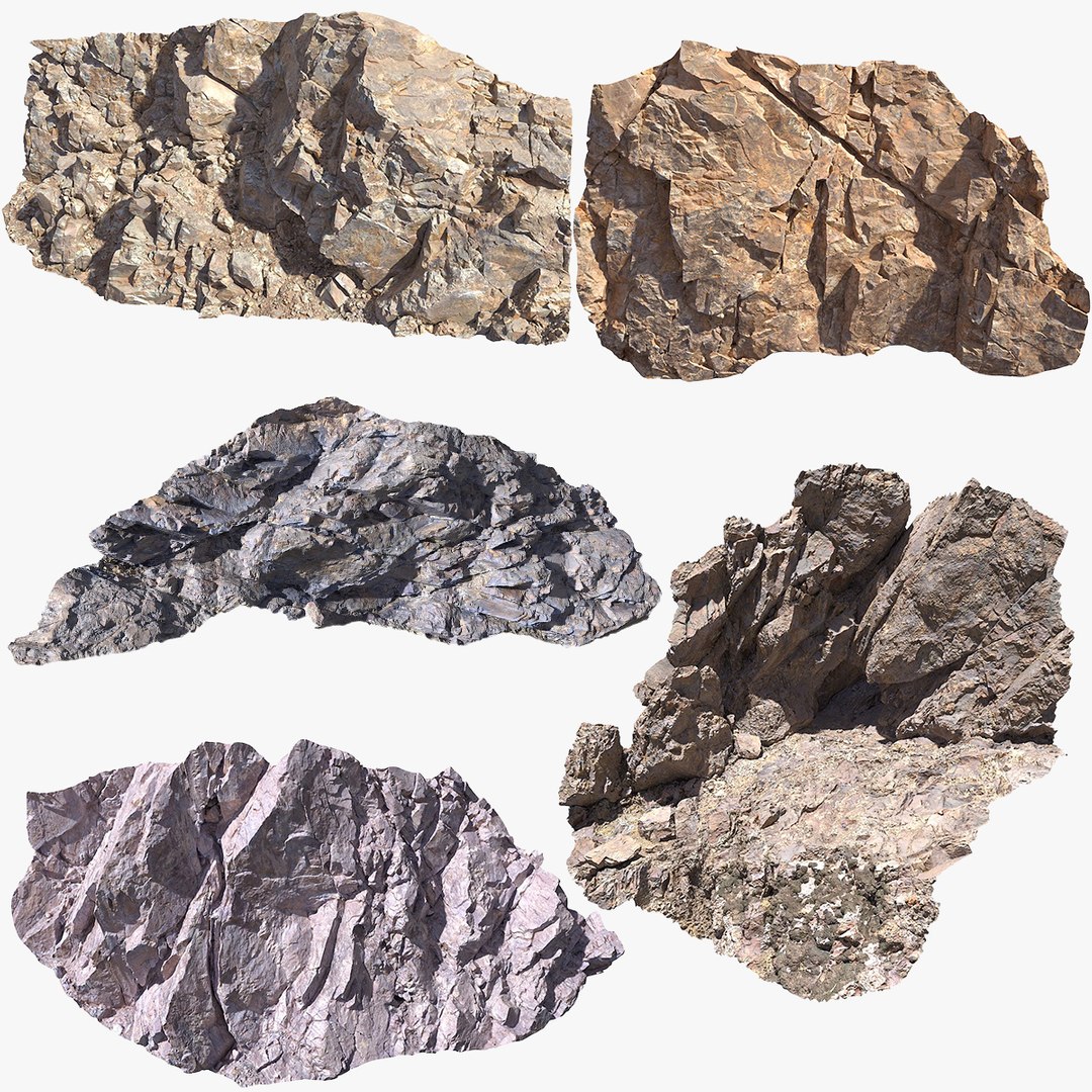 3D model Cliff Wall Collection 2 - TurboSquid 2117059
