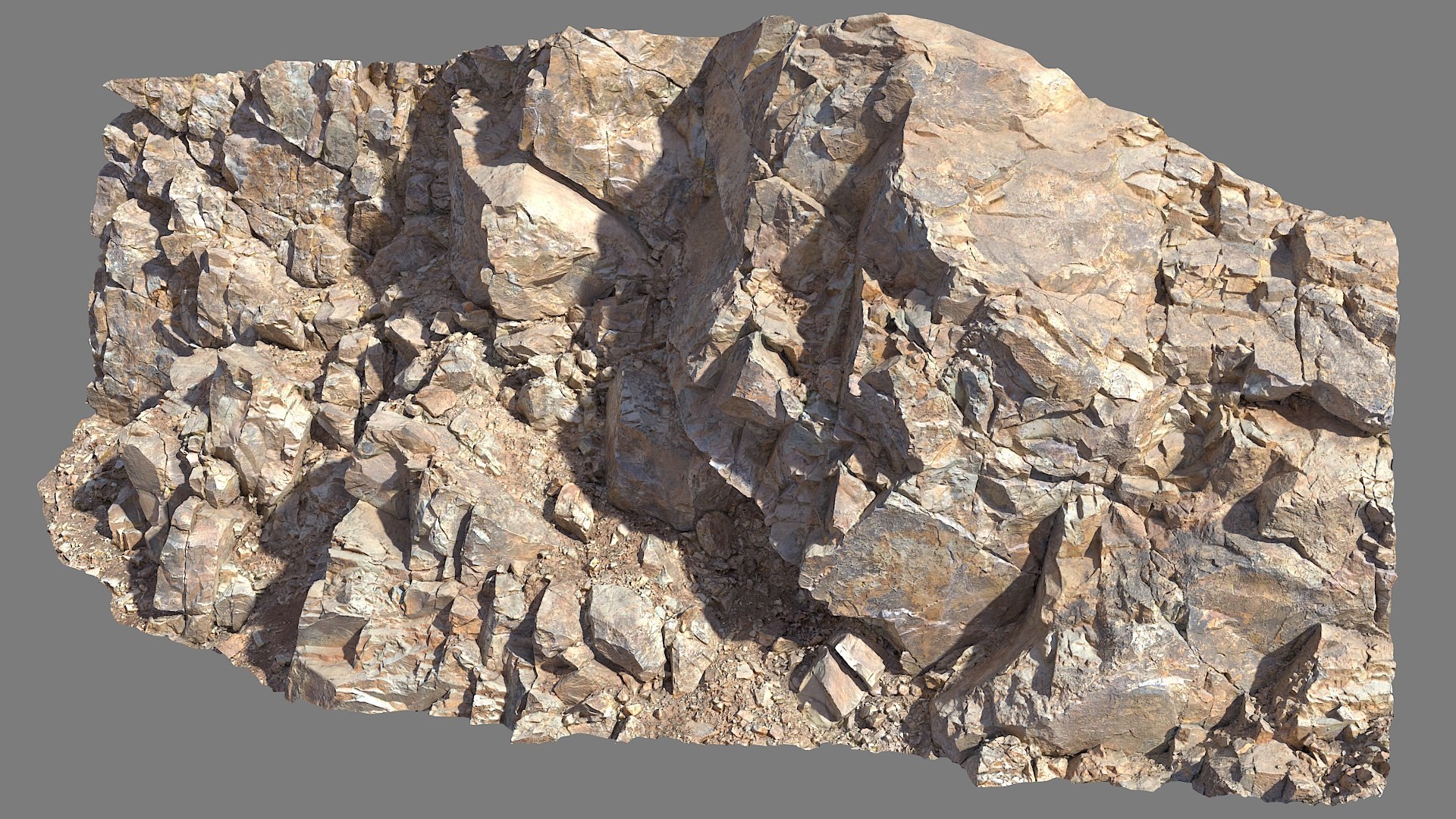 3D Model Cliff Wall Collection 2 - TurboSquid 2117059