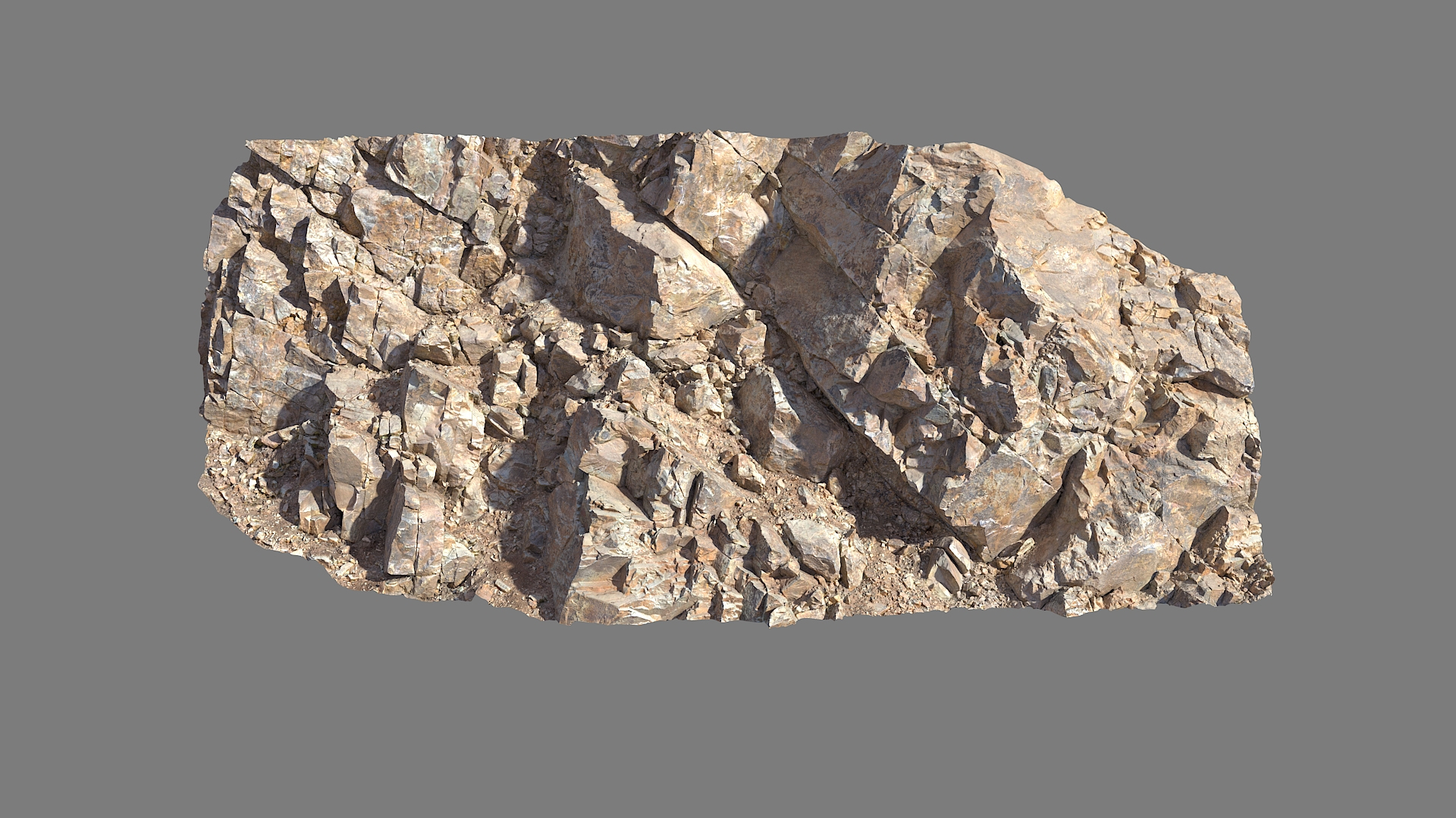 3D Model Cliff Wall Collection 2 - TurboSquid 2117059