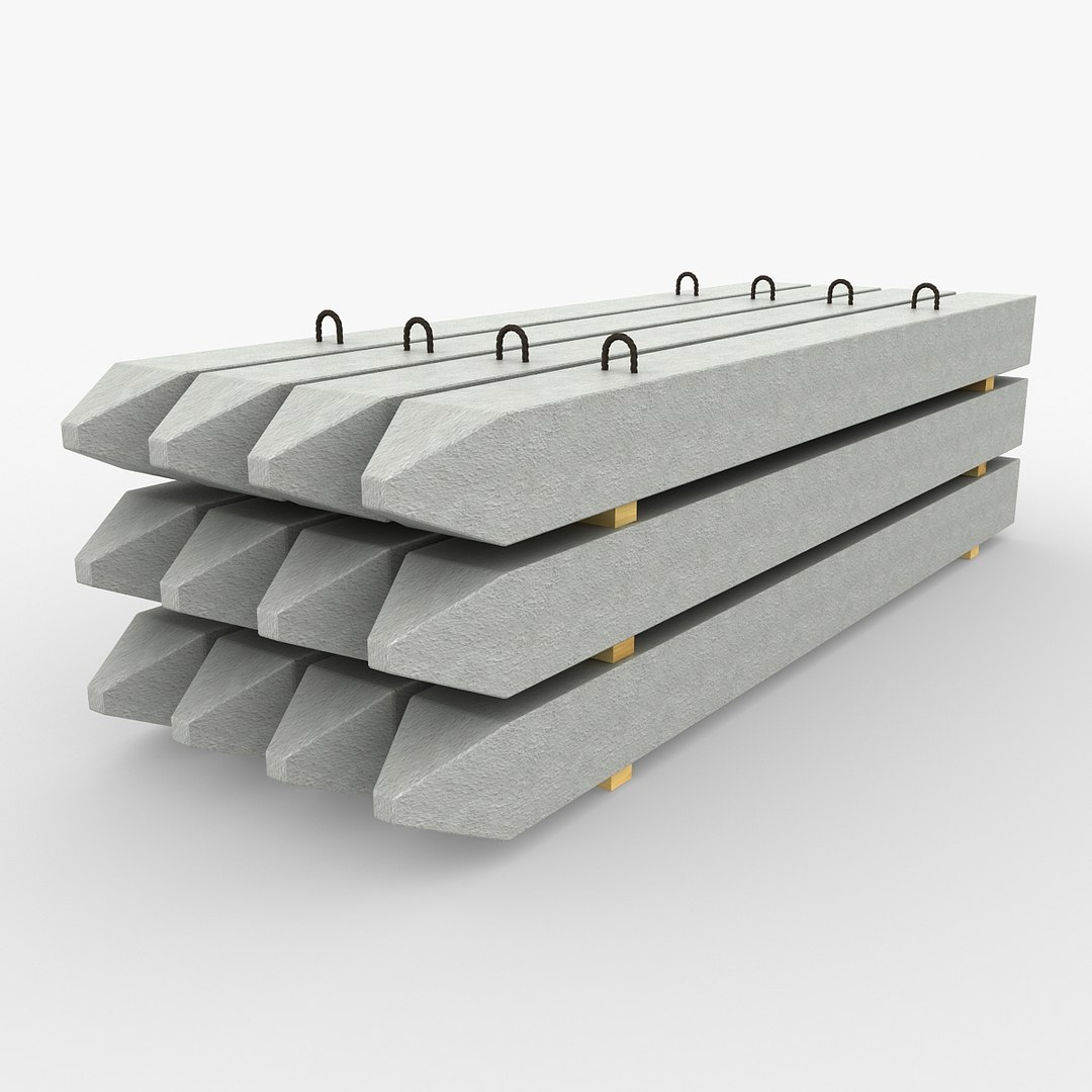 Model Of Concrete Piles