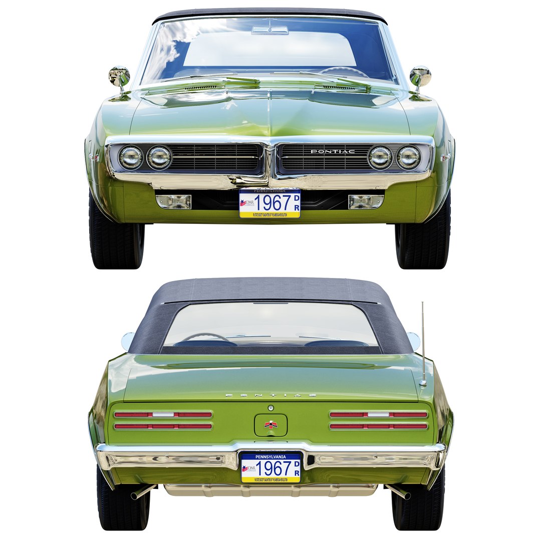 Pontiac Firebird 1967 Convertible 3D - TurboSquid 2195114