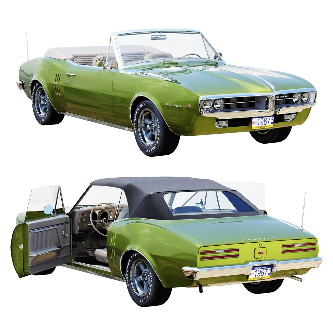 Pontiac Firebird 1967 Convertible 3D - TurboSquid 2195114