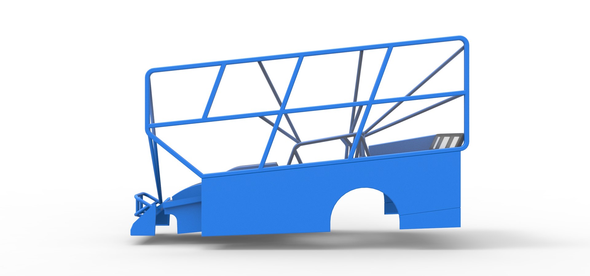 3D Shell Of Northeast Dirt Modified Stock Car With Side Wing Scale 1 To ...