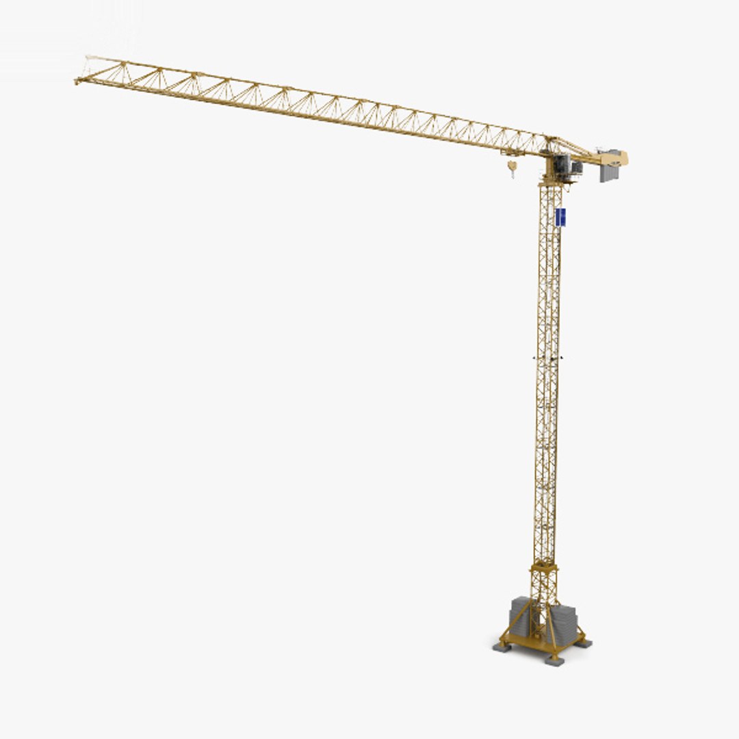 modelo 3d Grúa torre Potain MDT 389 2019 - TurboSquid 1521347