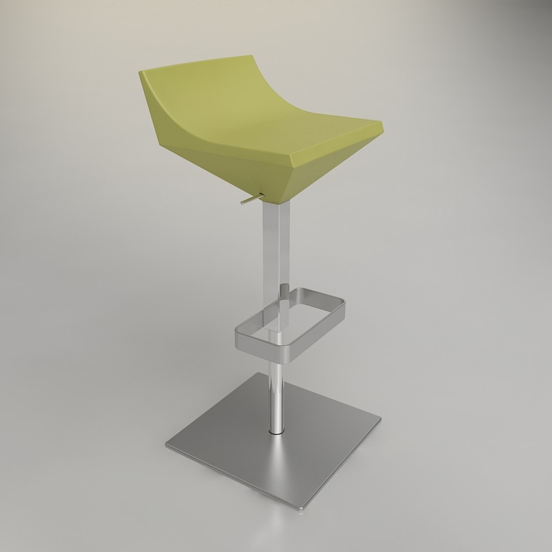 Calligaris Fly Gaslit Barstool 3d Dwg