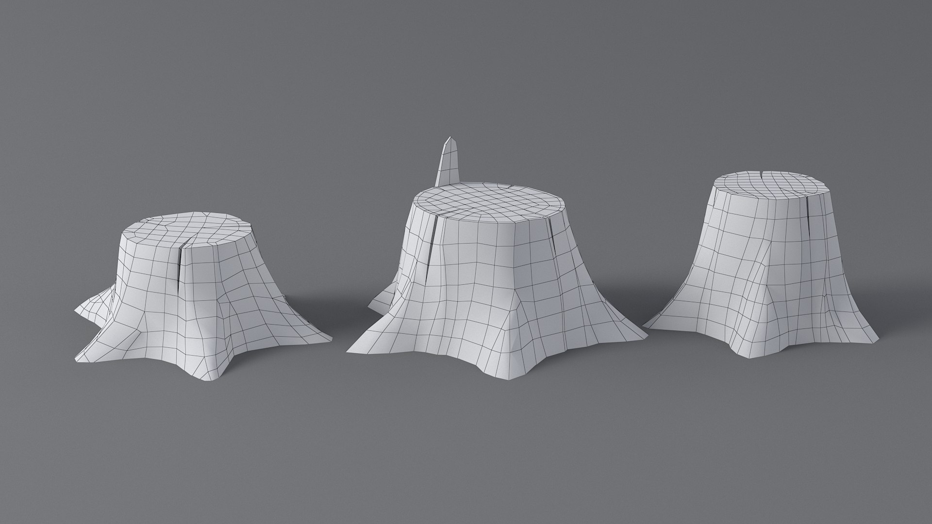 Cartoon Stump Pack 3D model - TurboSquid 1912468