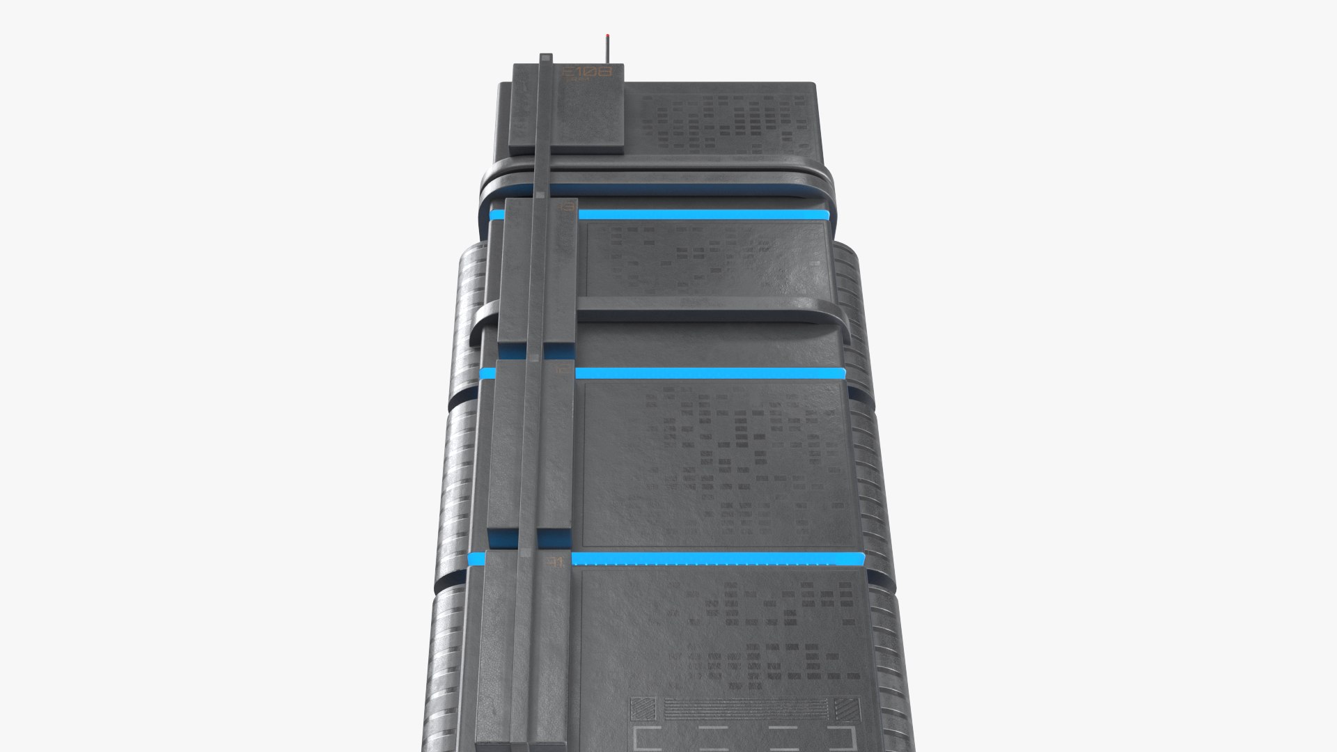 Sci Fi Building Tower 3D Model - TurboSquid 1317843