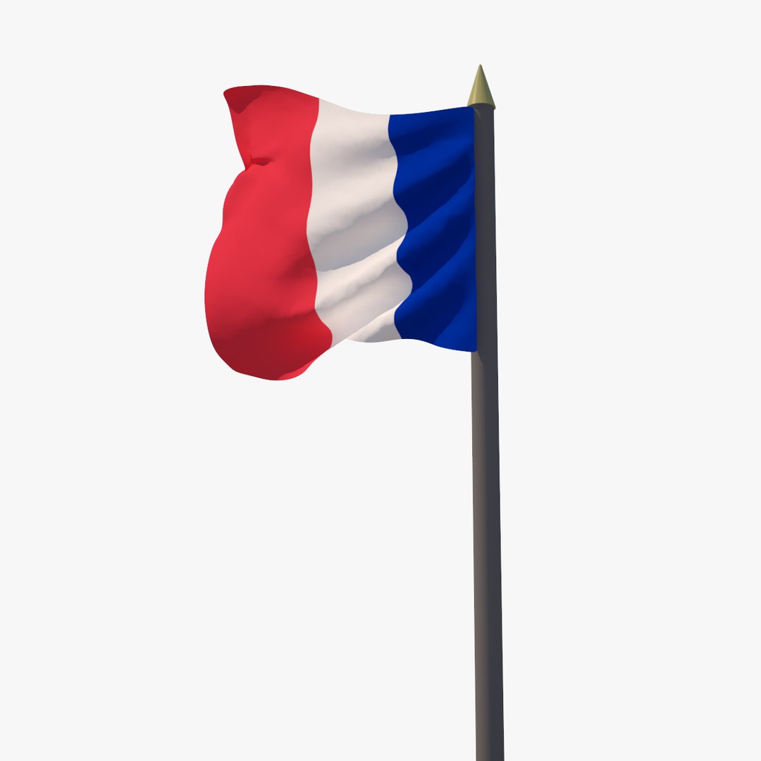 Flag France - Animation 3D - TurboSquid 1189179