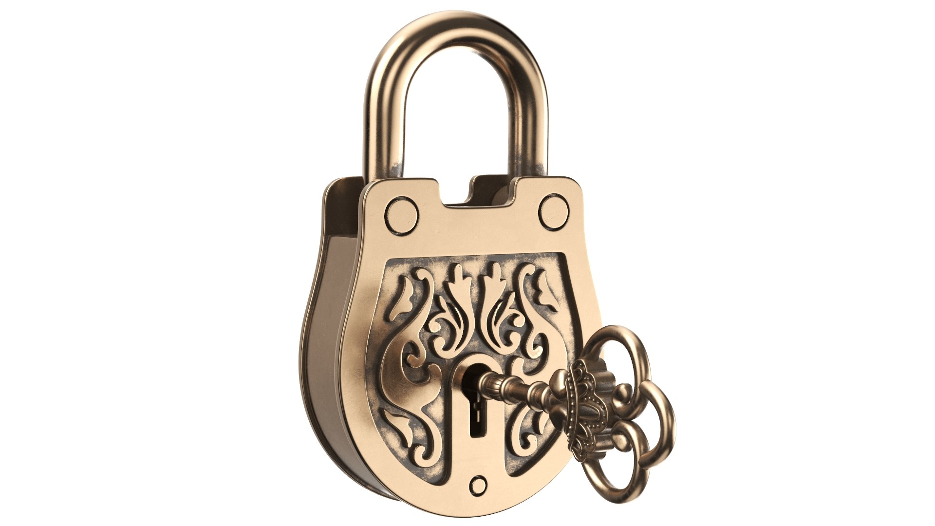 3D Detailed Old Padlock - TurboSquid 2186952