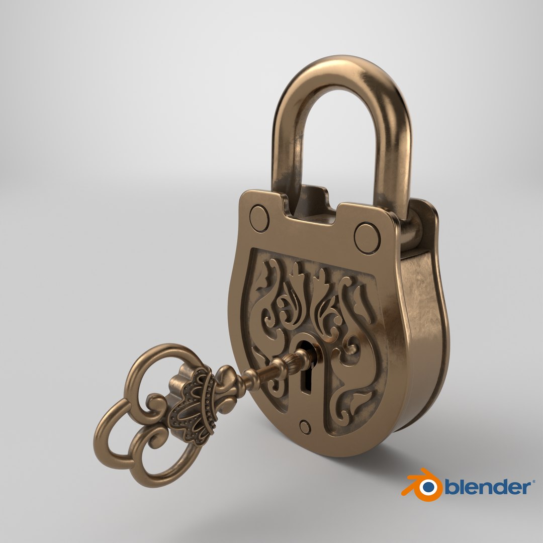 3D Detailed Old Padlock - TurboSquid 2186952