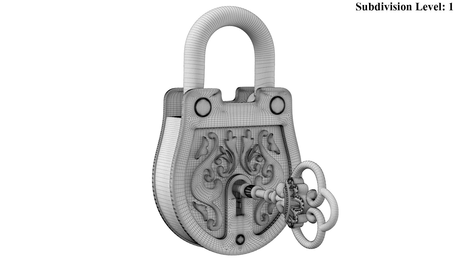 3D Detailed Old Padlock - TurboSquid 2186952