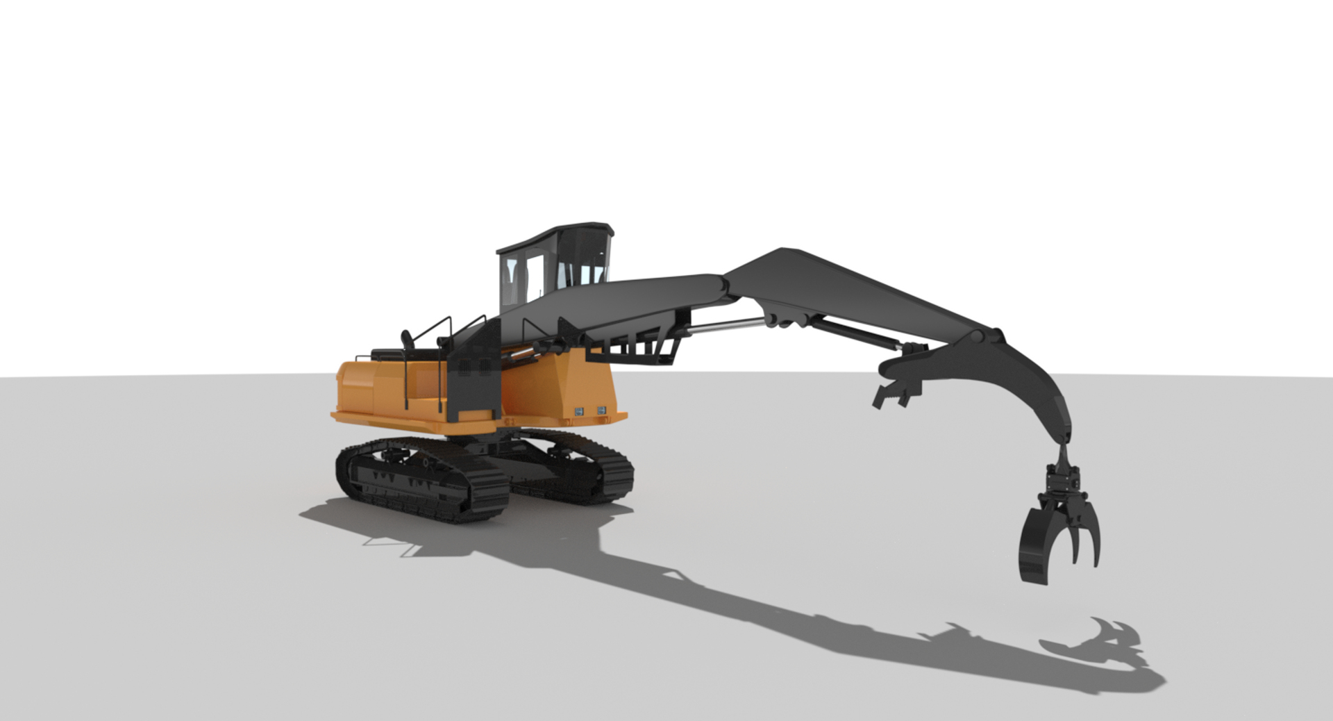3d Harvester Vehicle Forest Model