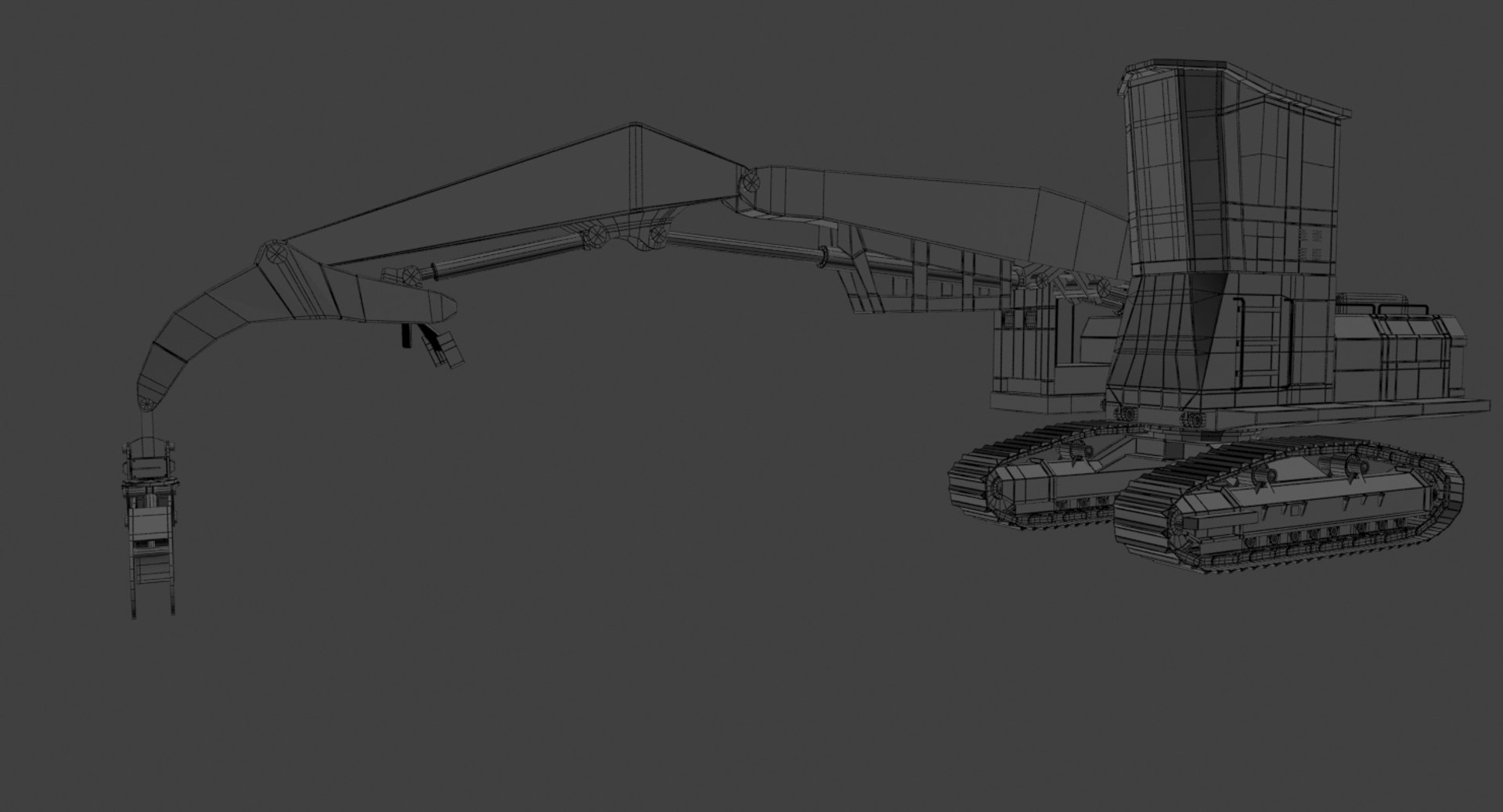 3d Harvester Vehicle Forest Model