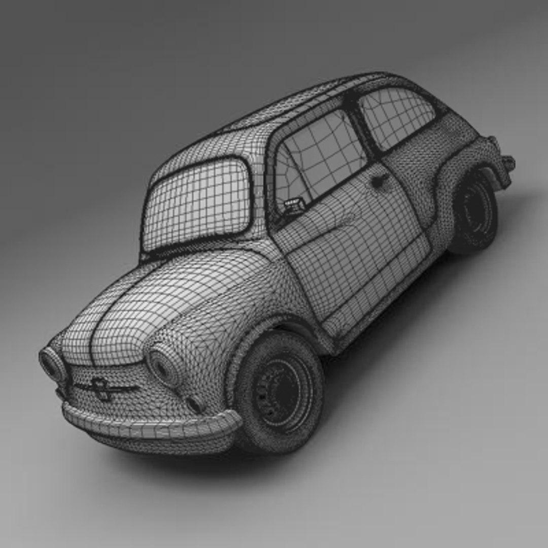 Fiat 600 3d Model