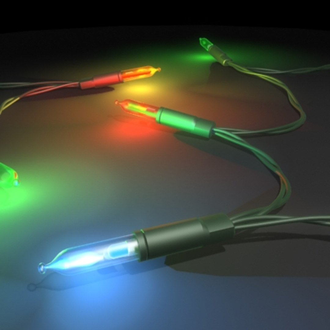 Christmas Led Lights 3d Model