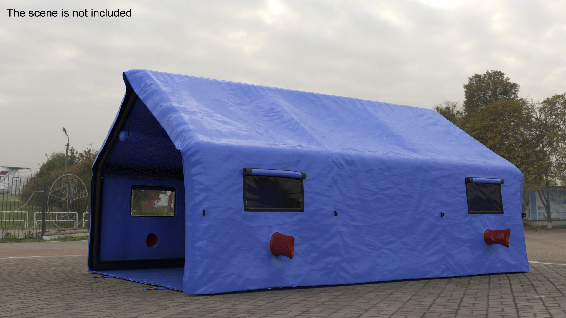 Portable Canvas Medical Tent 3D Model - TurboSquid 2273117