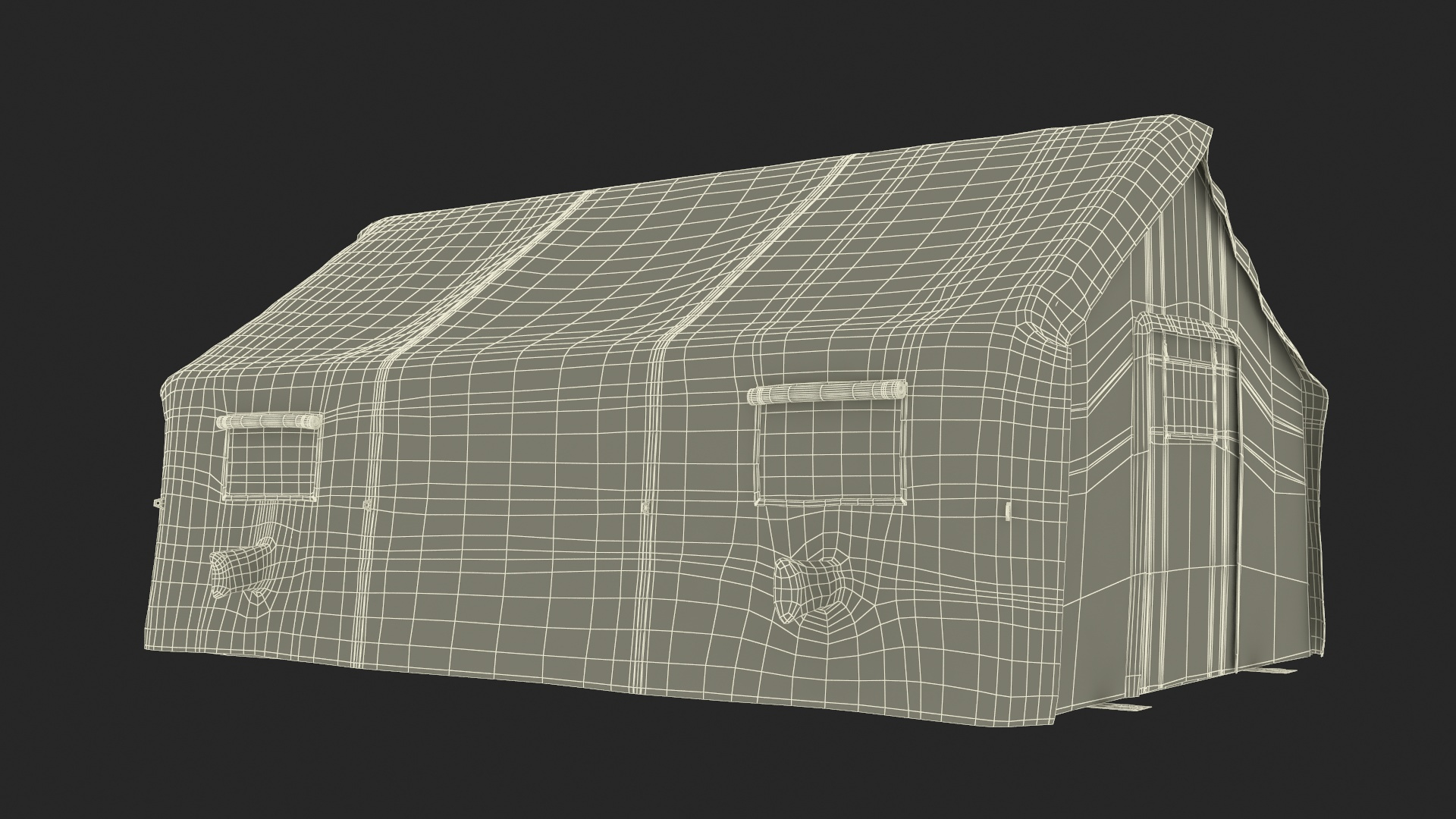 Portable Canvas Medical Tent 3D Model - TurboSquid 2273117