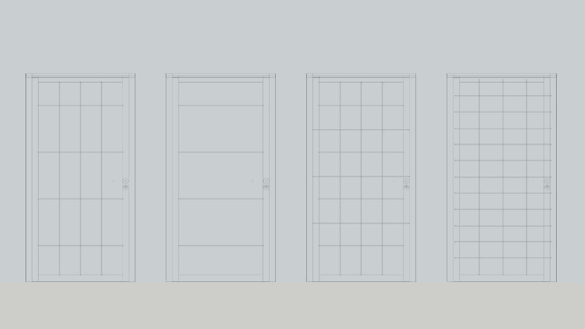 3D Shoji- Traditional Japanese Door Window Or Room Divider Set 3D Model ...