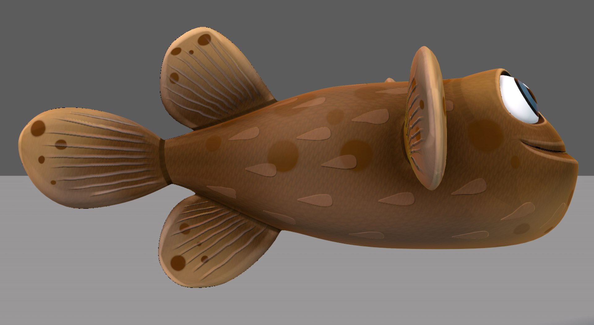 Fish V06 Cartoon Animal Model - TurboSquid 1487304