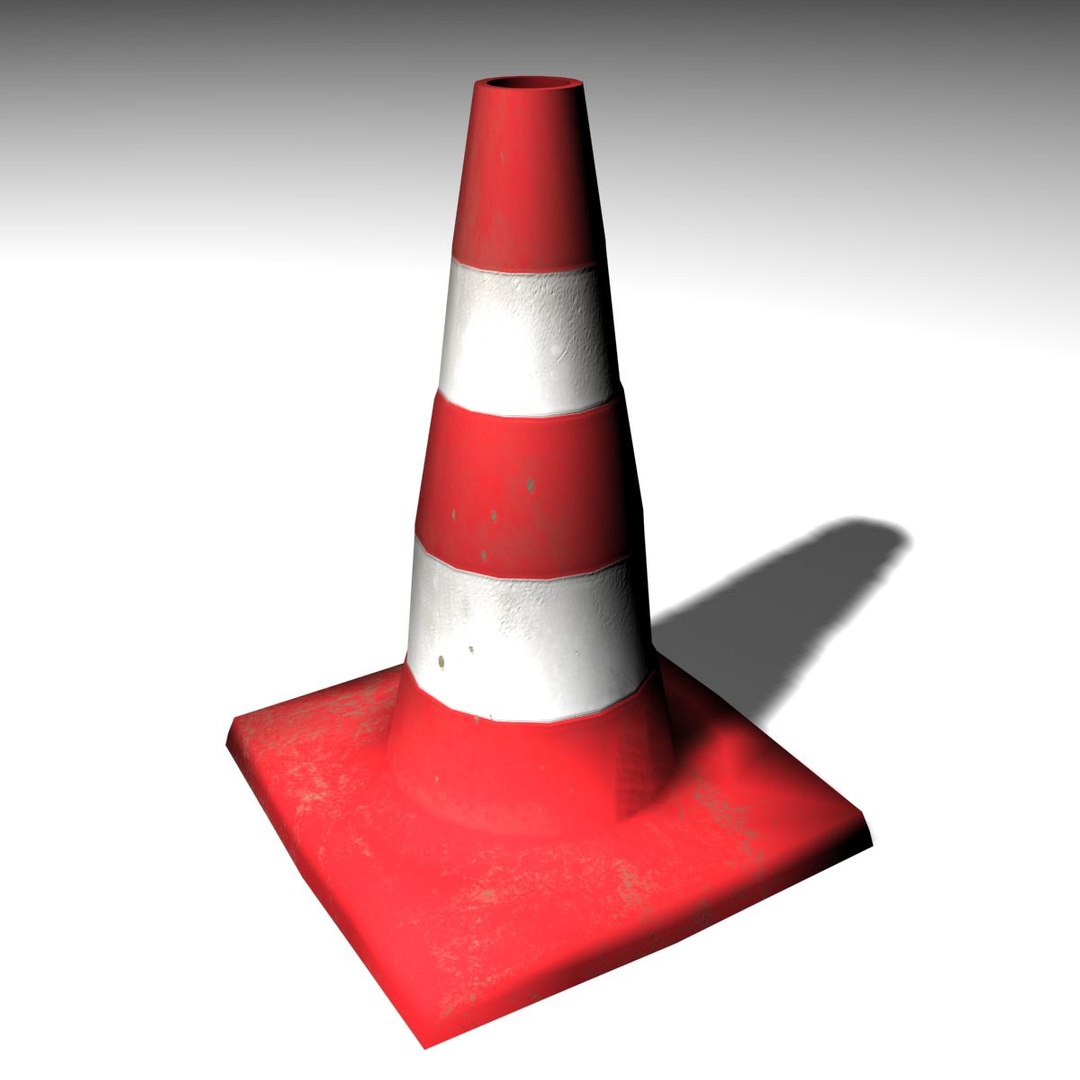 3d Model 4 Traffic Cones