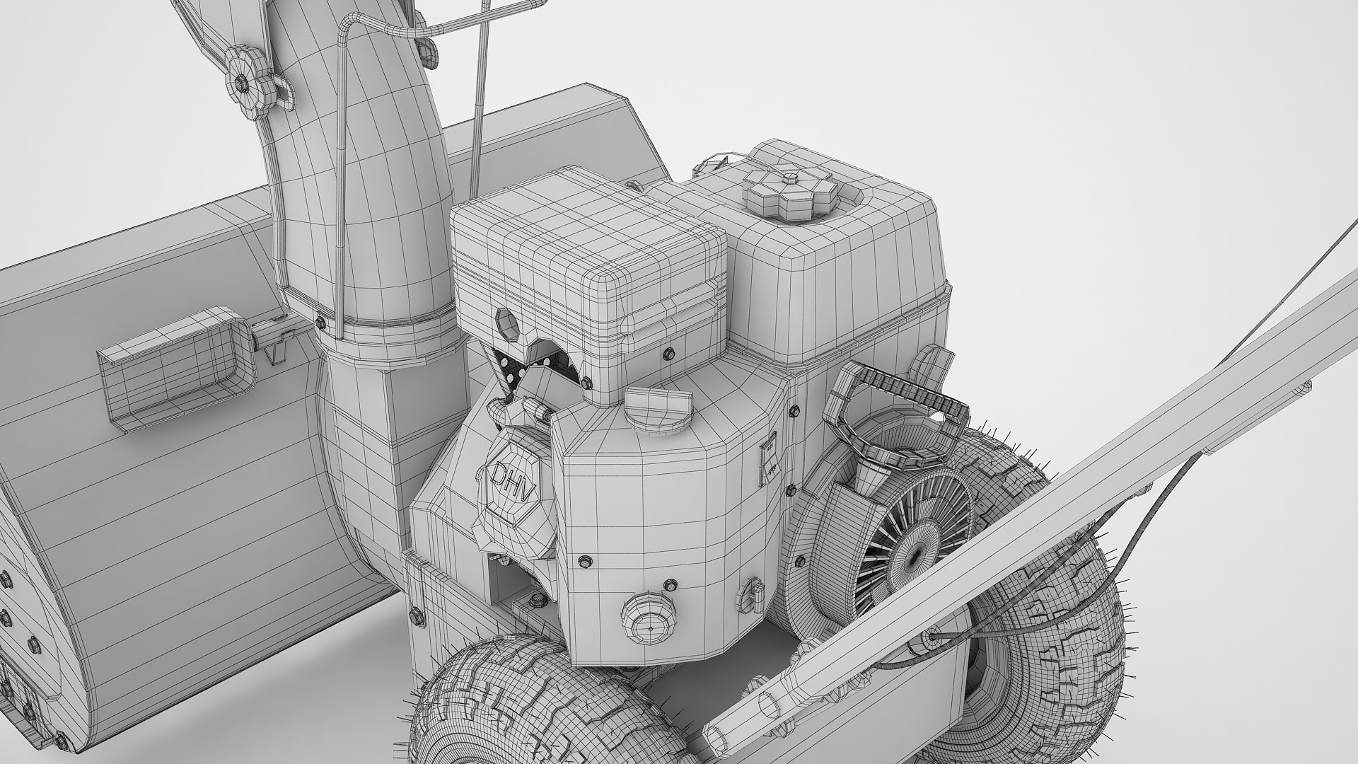 3D Model Snow Blower Power - TurboSquid 1557731