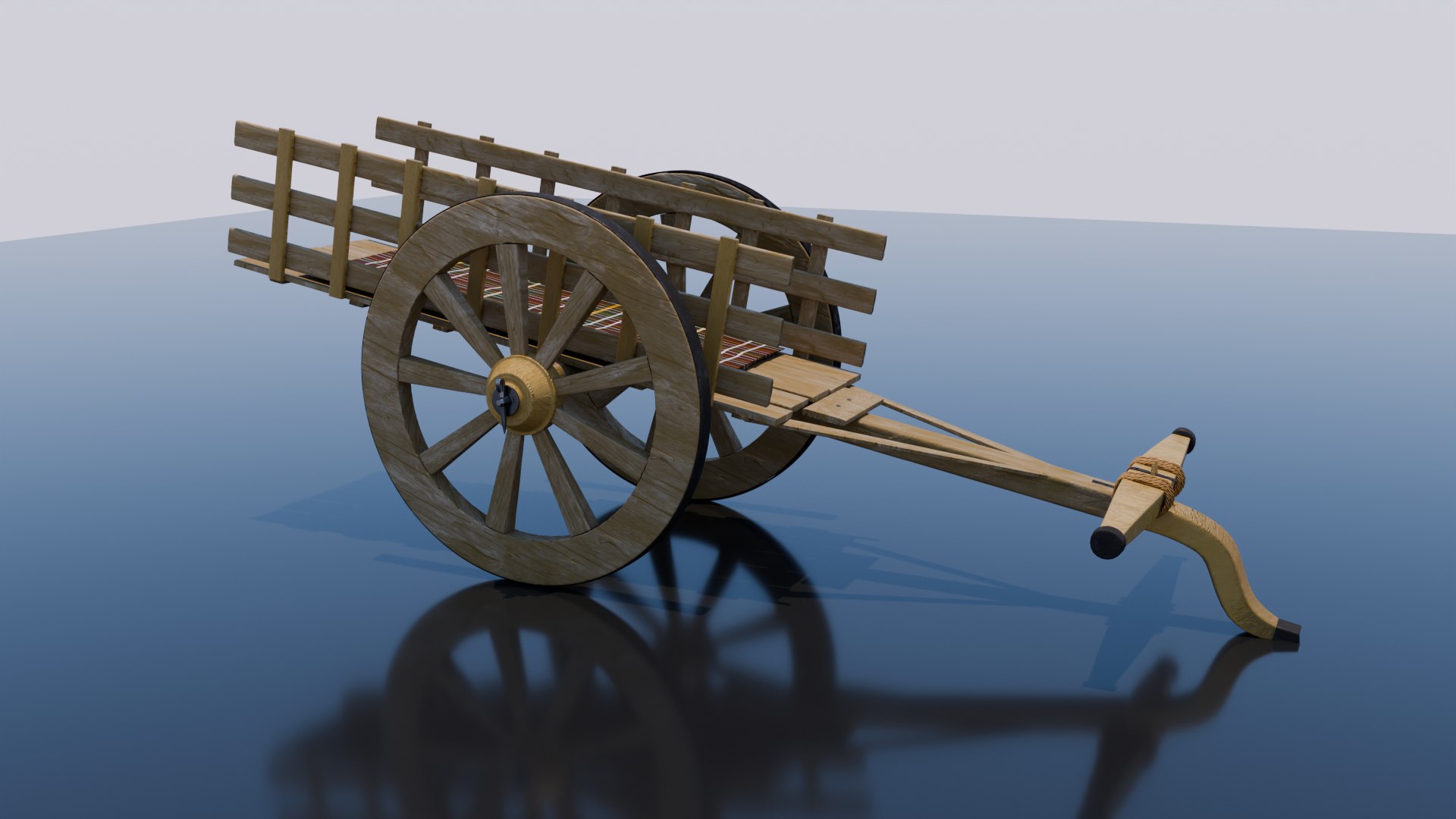 3D Model Bullockcart - TurboSquid 2226394