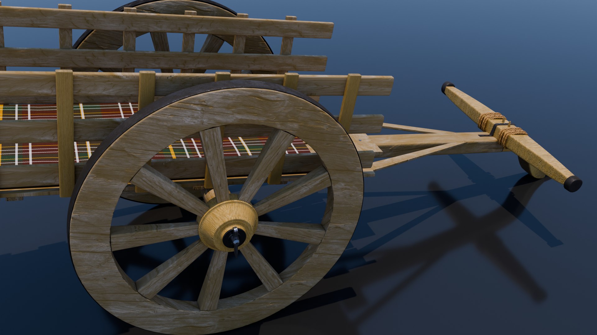 3D Model Bullockcart - TurboSquid 2226394