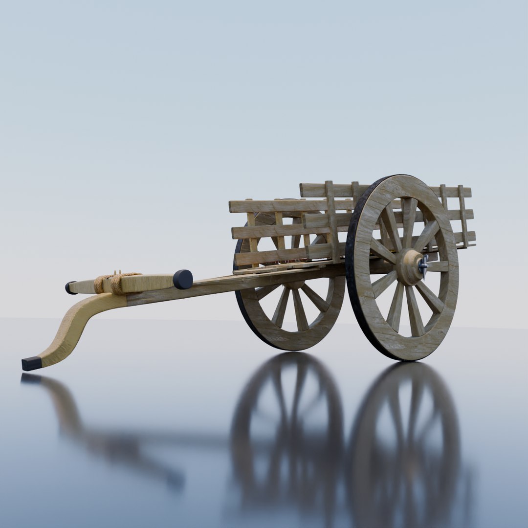 3D Model Bullockcart - TurboSquid 2226394