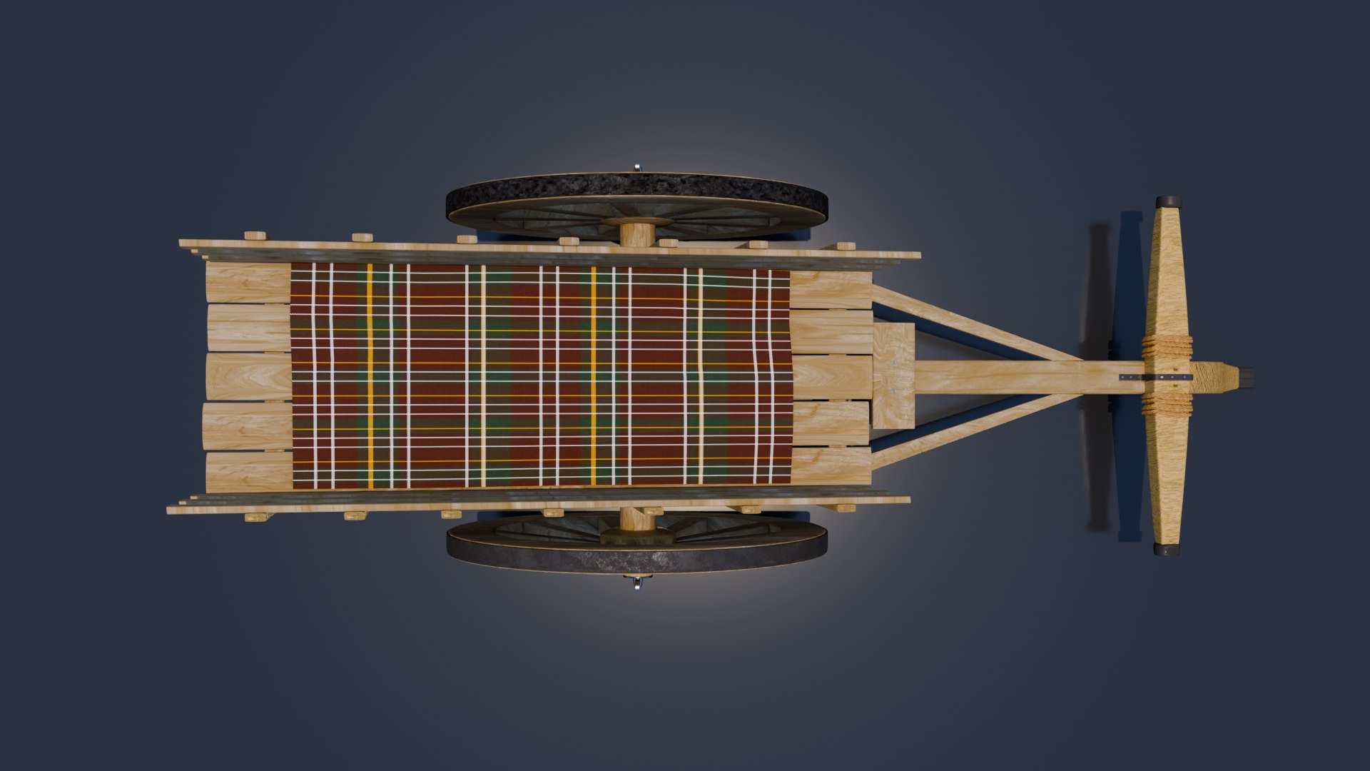 3D Model Bullockcart - TurboSquid 2226394