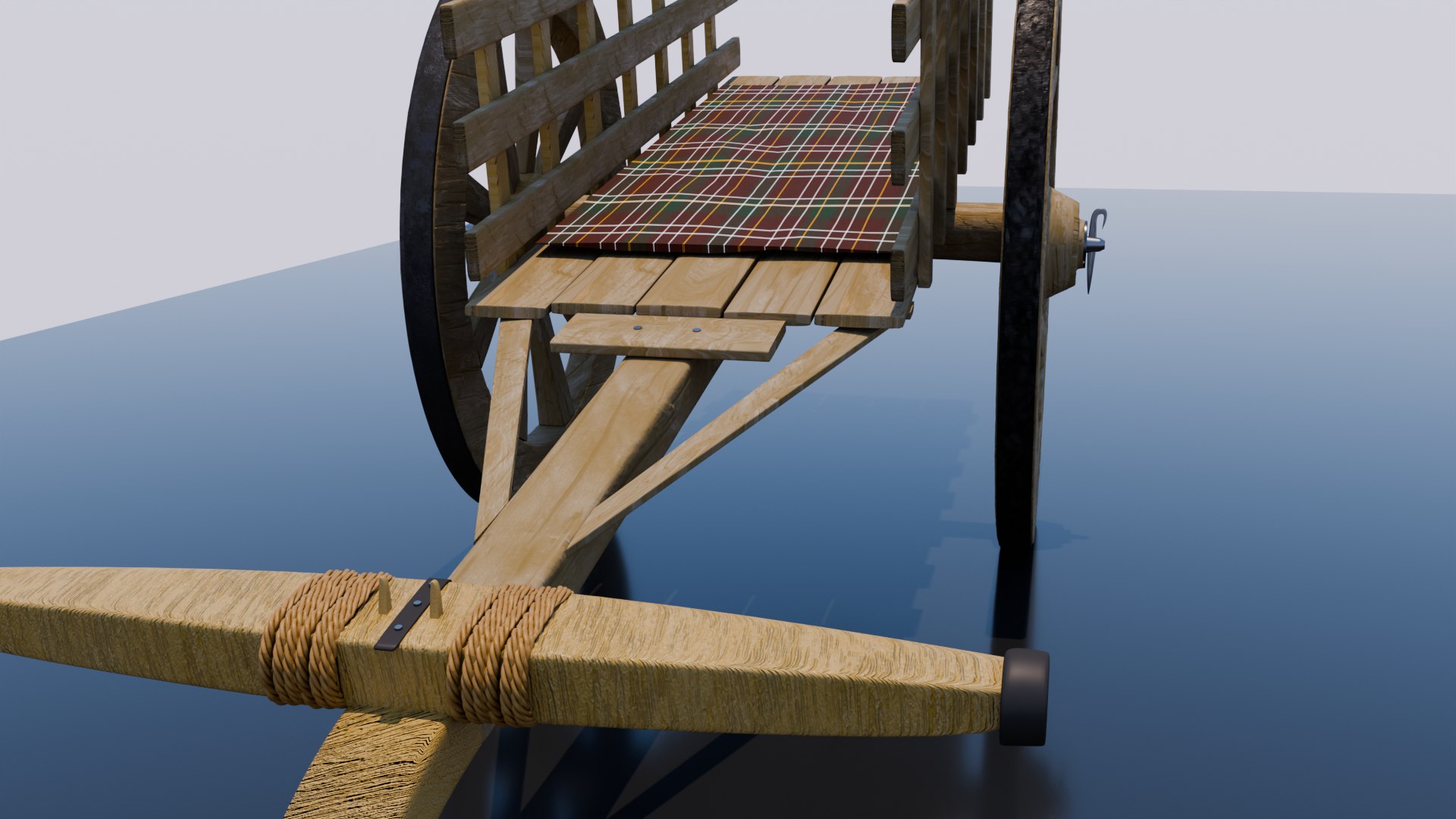 3D Model Bullockcart - TurboSquid 2226394