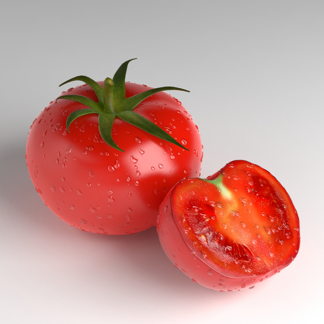 photorealistic tomato realistic 3d model