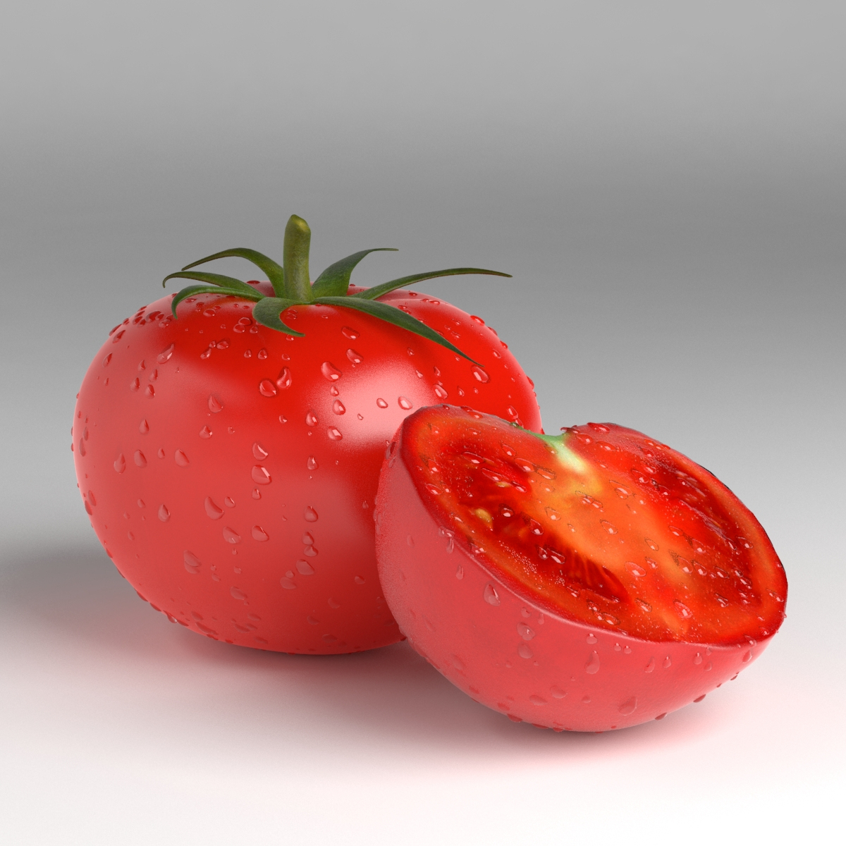 photorealistic tomato realistic 3d model