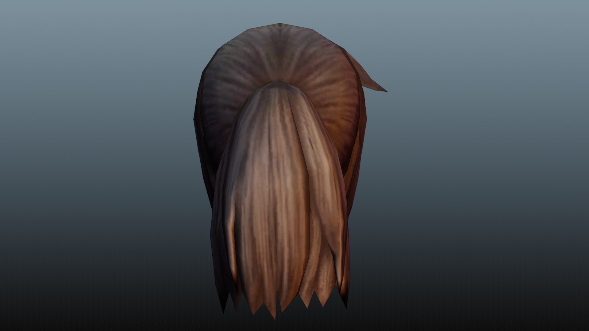 Female Hair Low Poly 4 Color 3D Model - TurboSquid 2075571