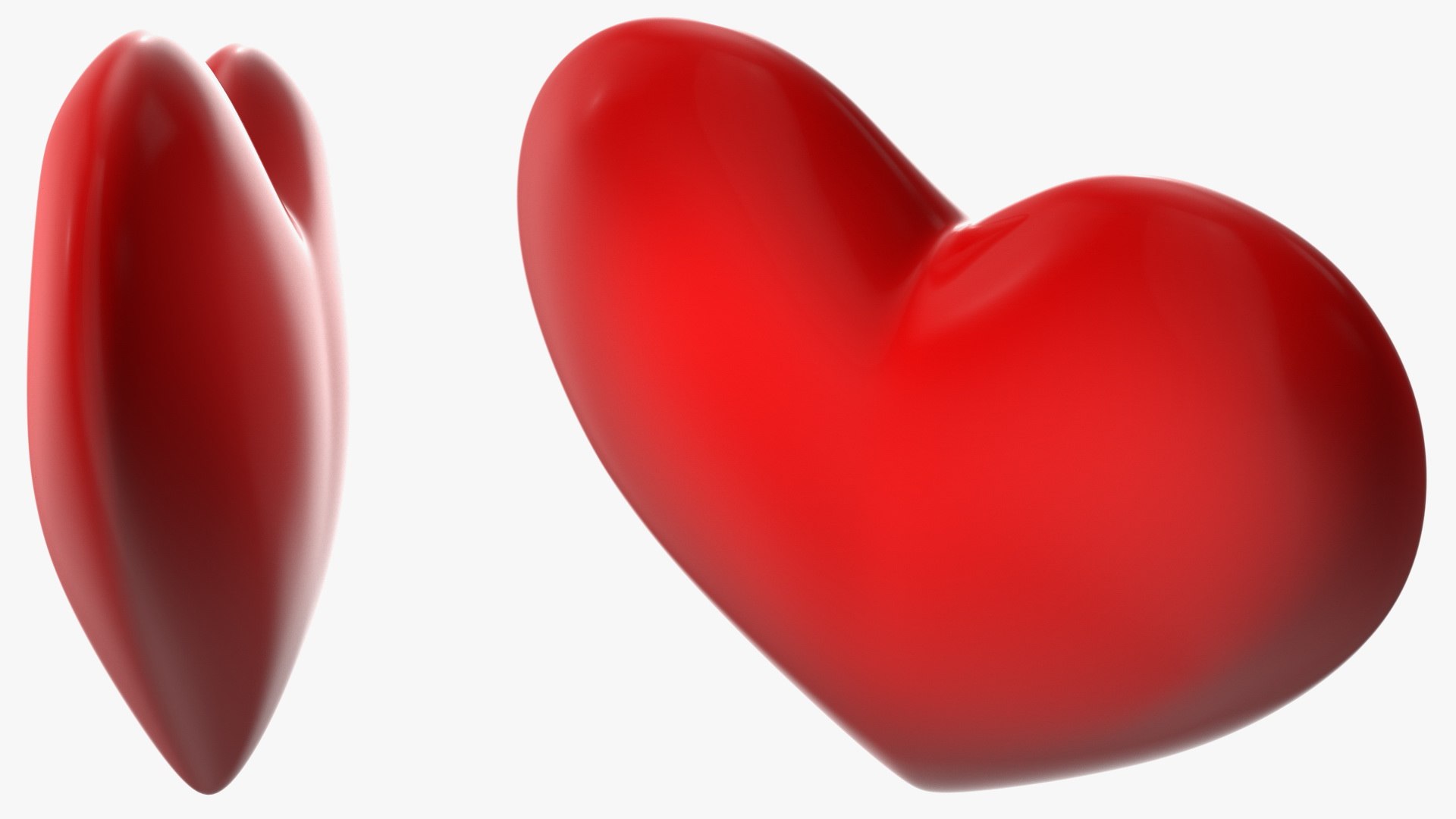 3D Red Heart Emoji Model - TurboSquid 1799371