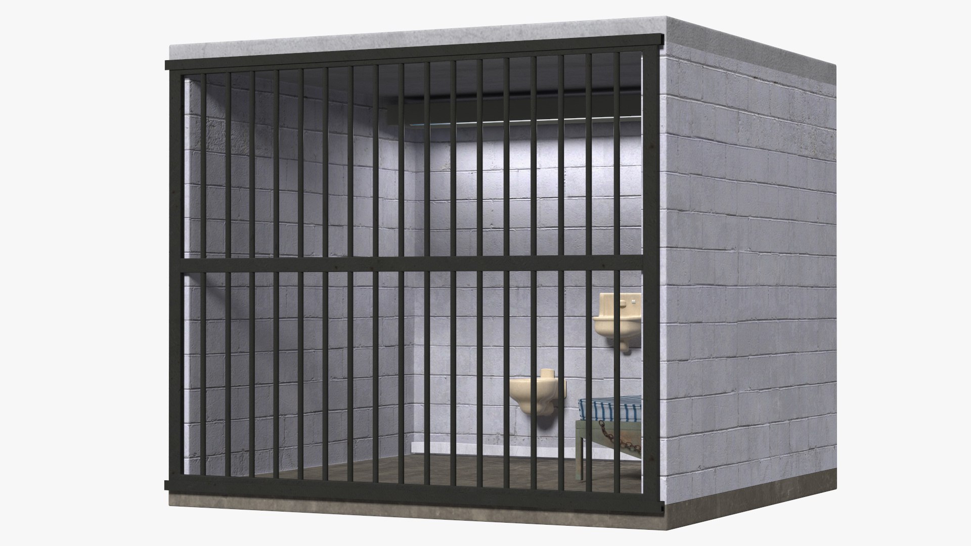 Single Prison Cell 3D - TurboSquid 2137071
