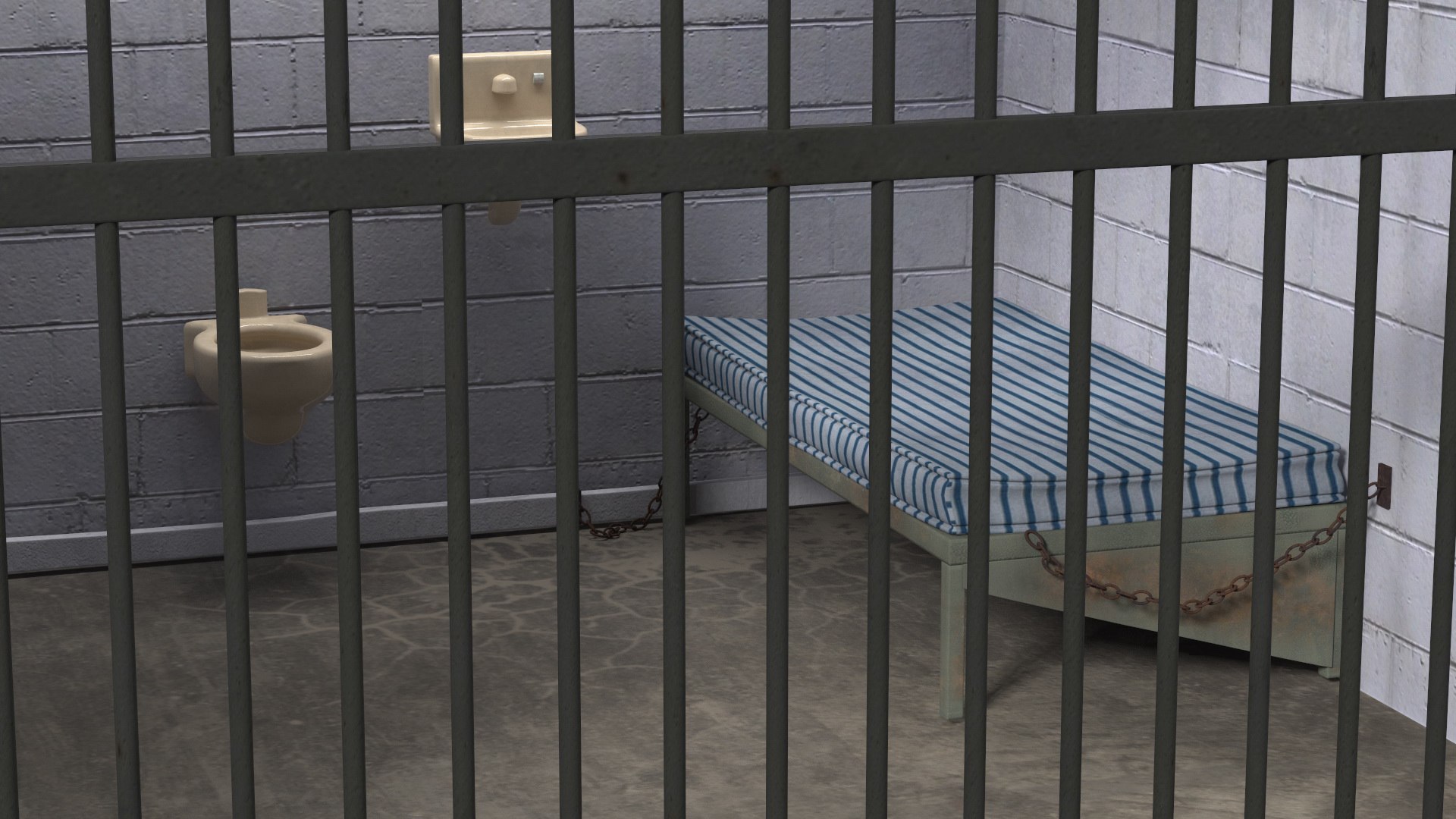 Single Prison Cell 3D - TurboSquid 2137071