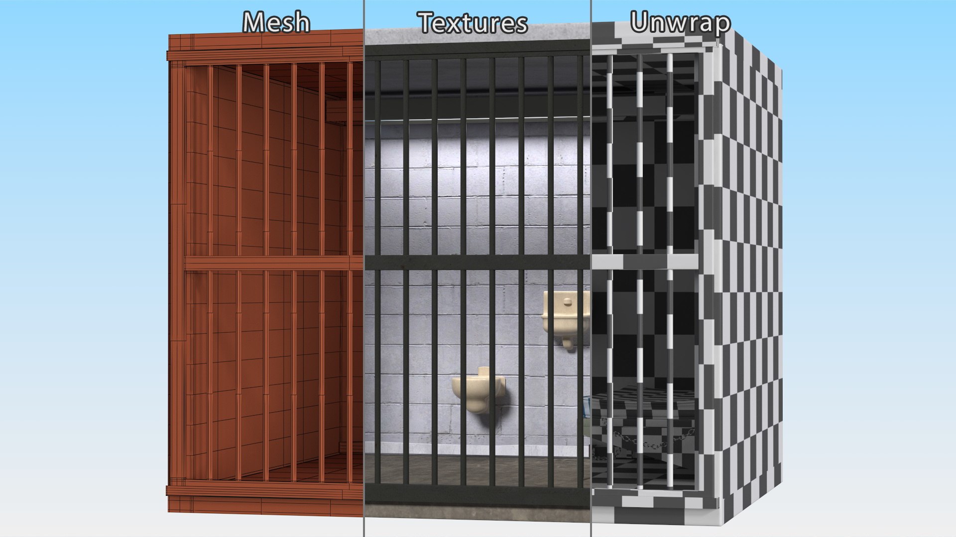 Single Prison Cell 3D - TurboSquid 2137071