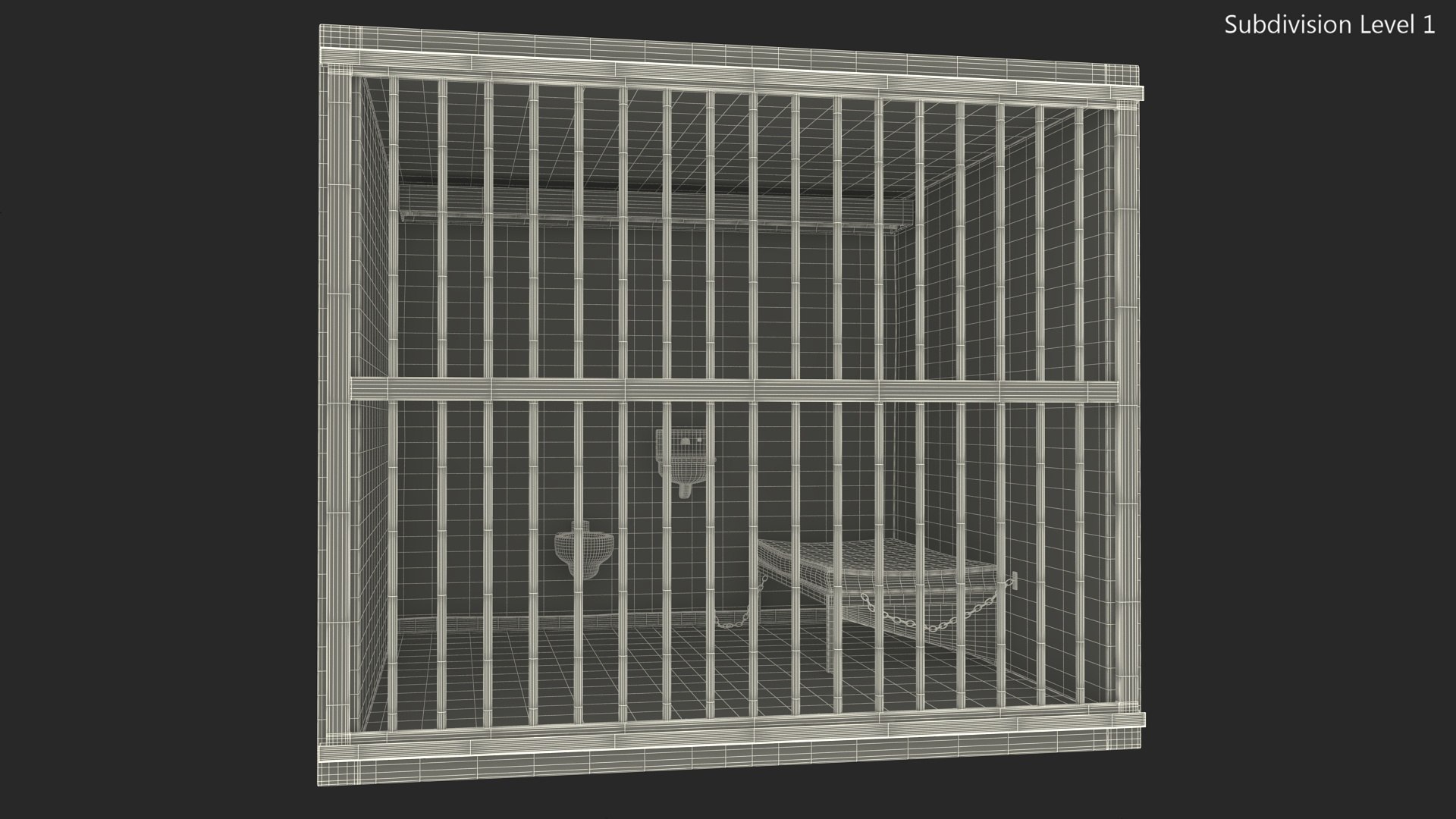 Single Prison Cell 3D - TurboSquid 2137071