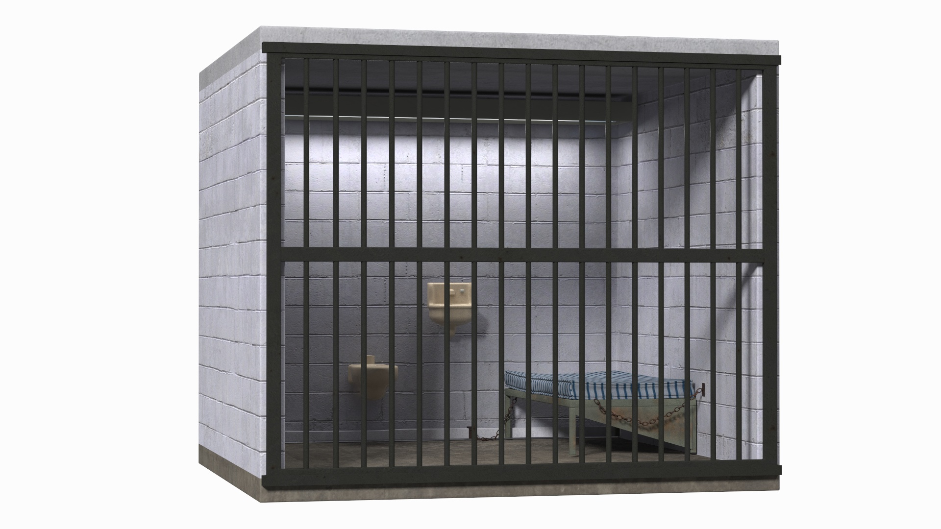 Single Prison Cell 3D - TurboSquid 2137071