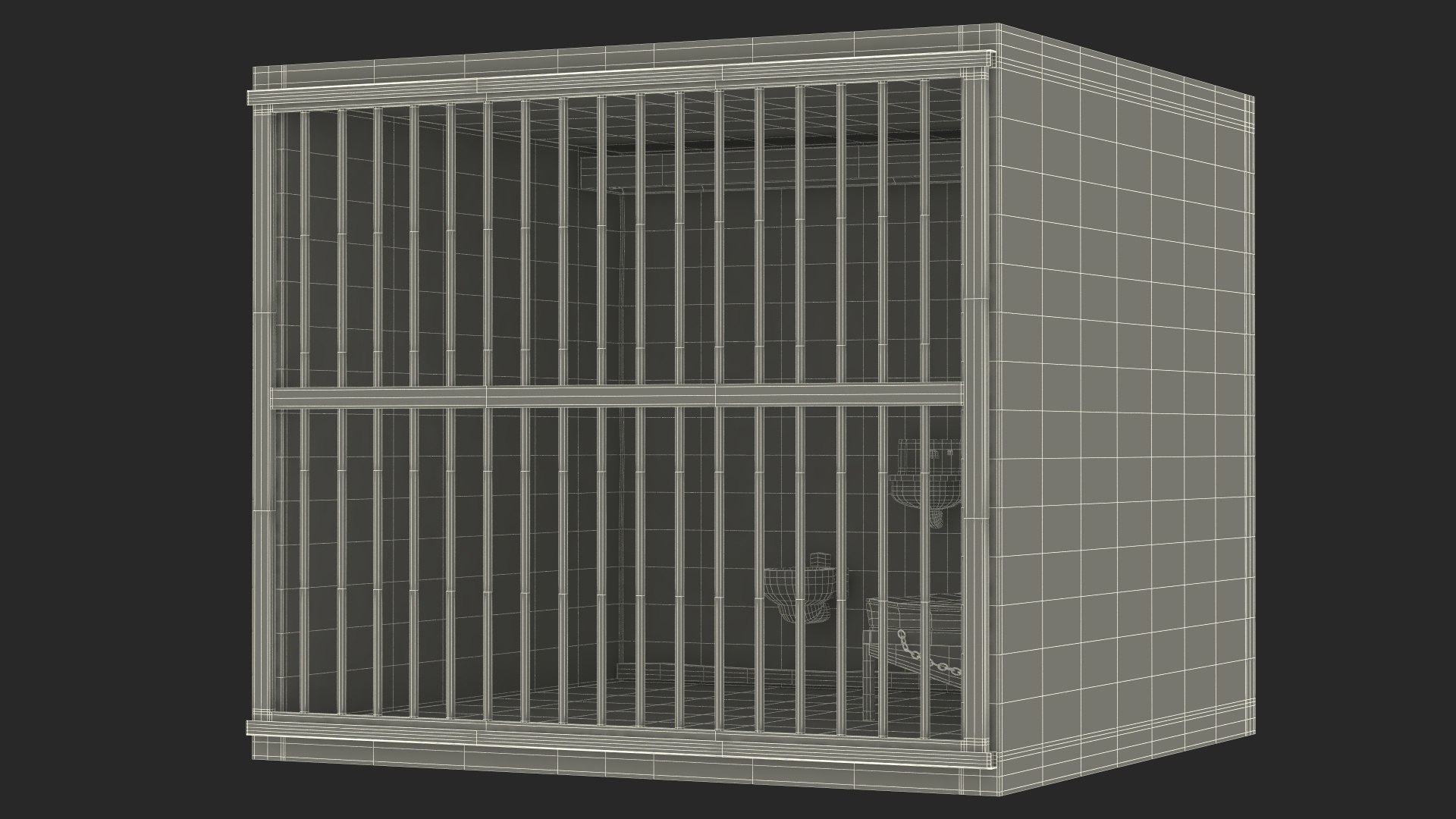 Single Prison Cell 3D - TurboSquid 2137071